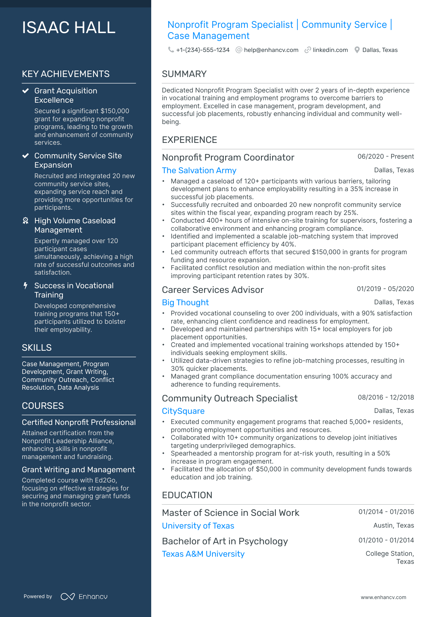 10 Nonprofit Program Manager Resume Examples & Guide for 2026