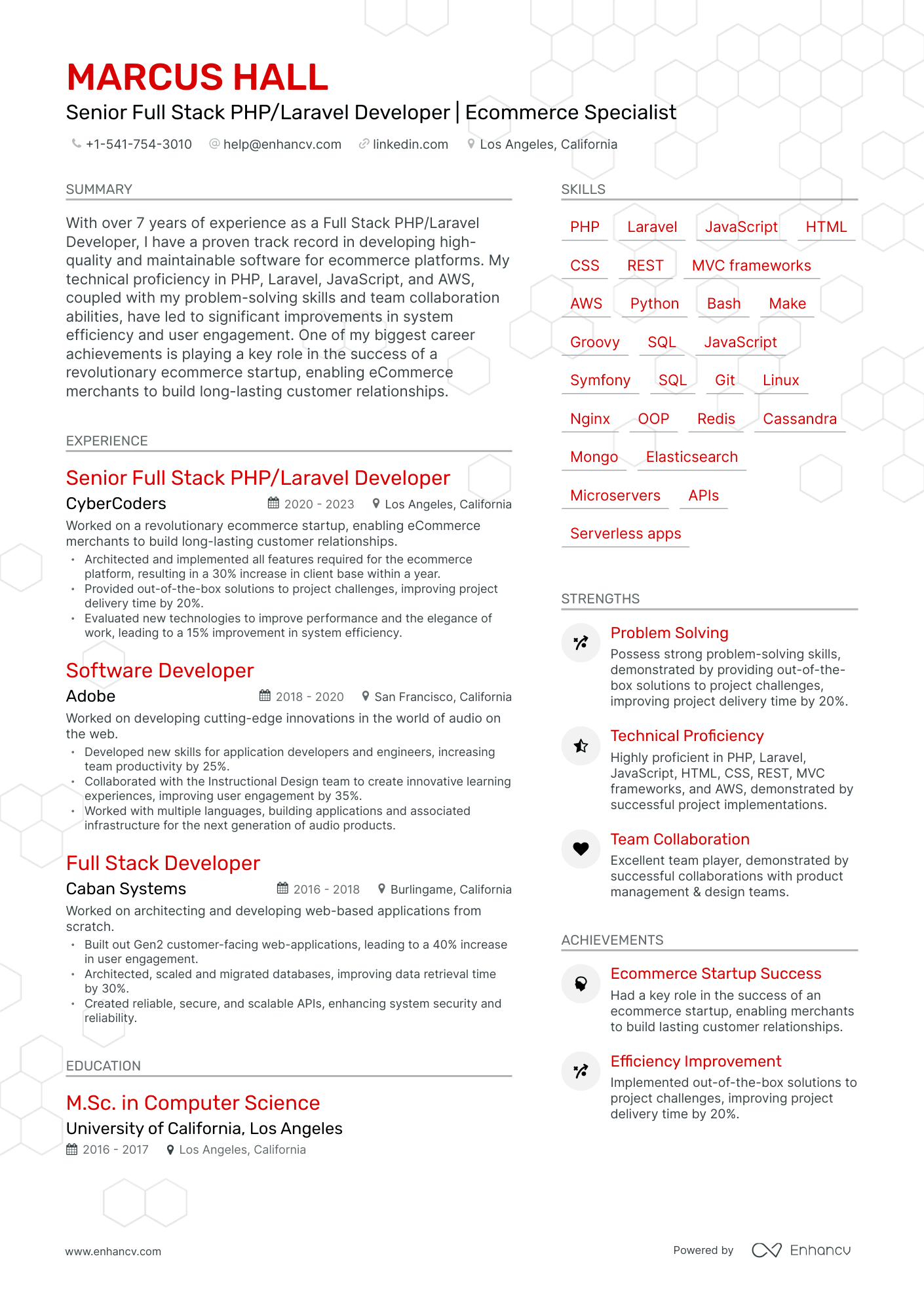 5 PHP developer Resume Examples & Guide for 2024
