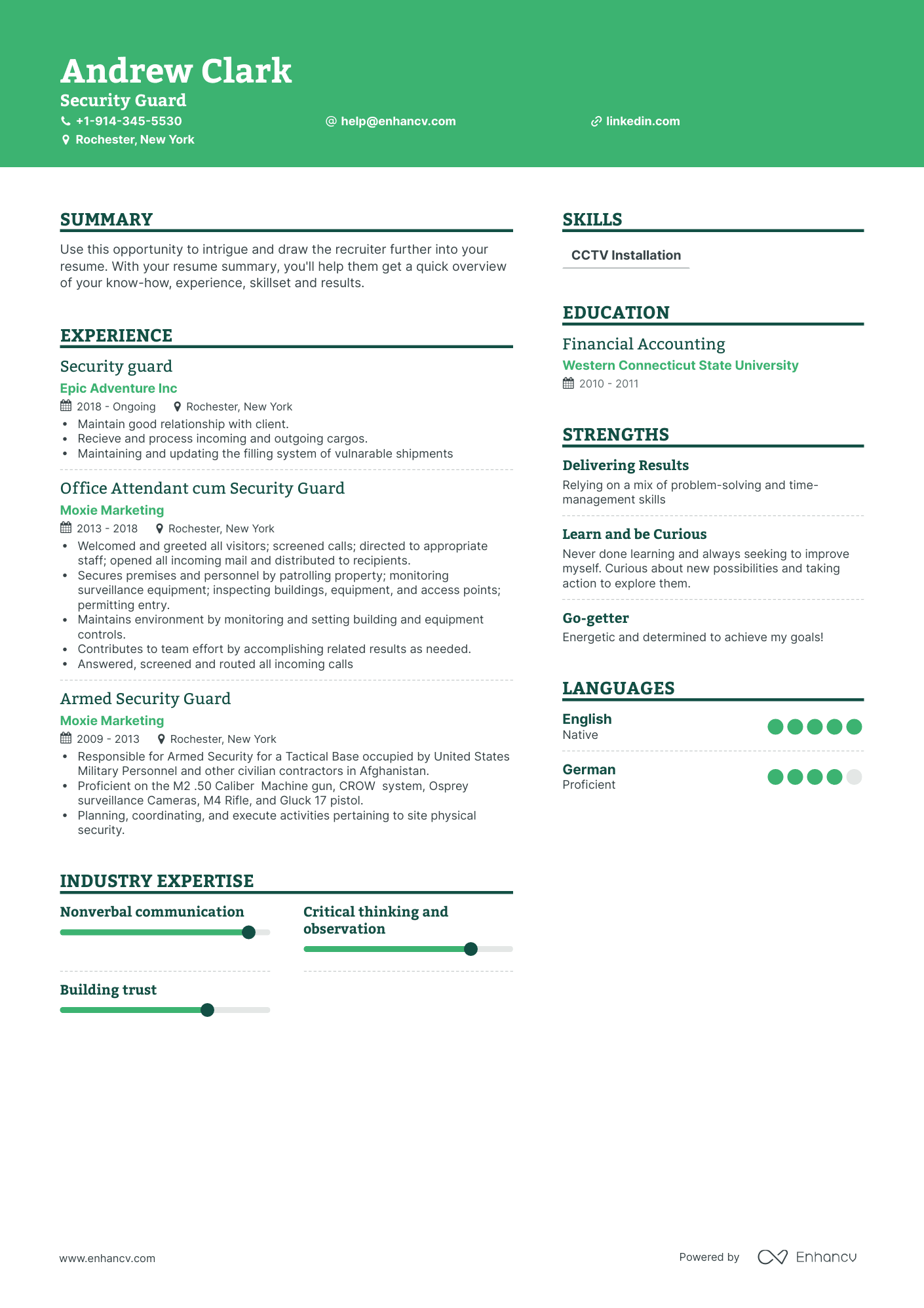 Security Guard Resume Examples & Guide for 2023 (Layout, Skills ...