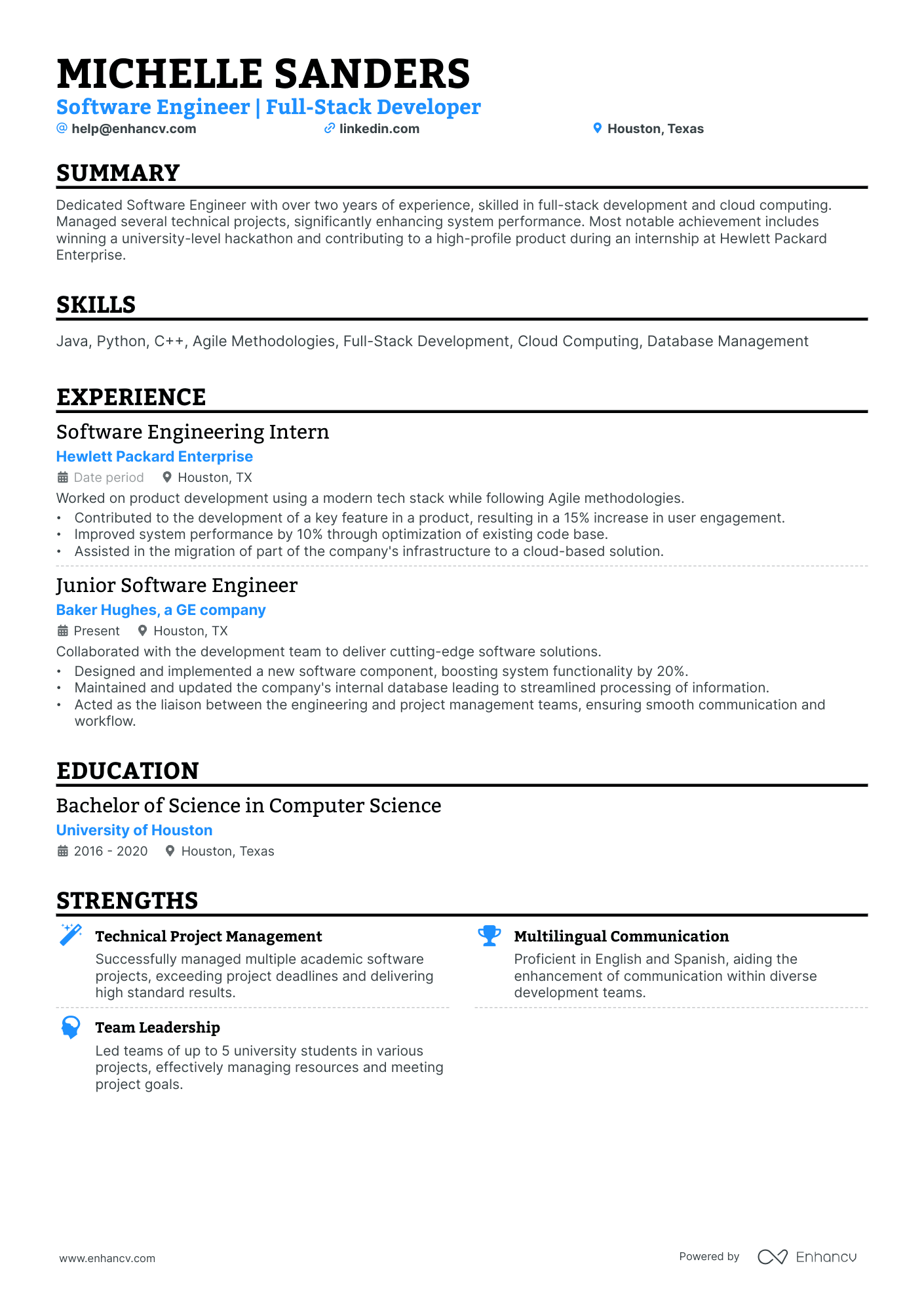 10 Junior Software Engineer Resume Examples & Guide for 2026