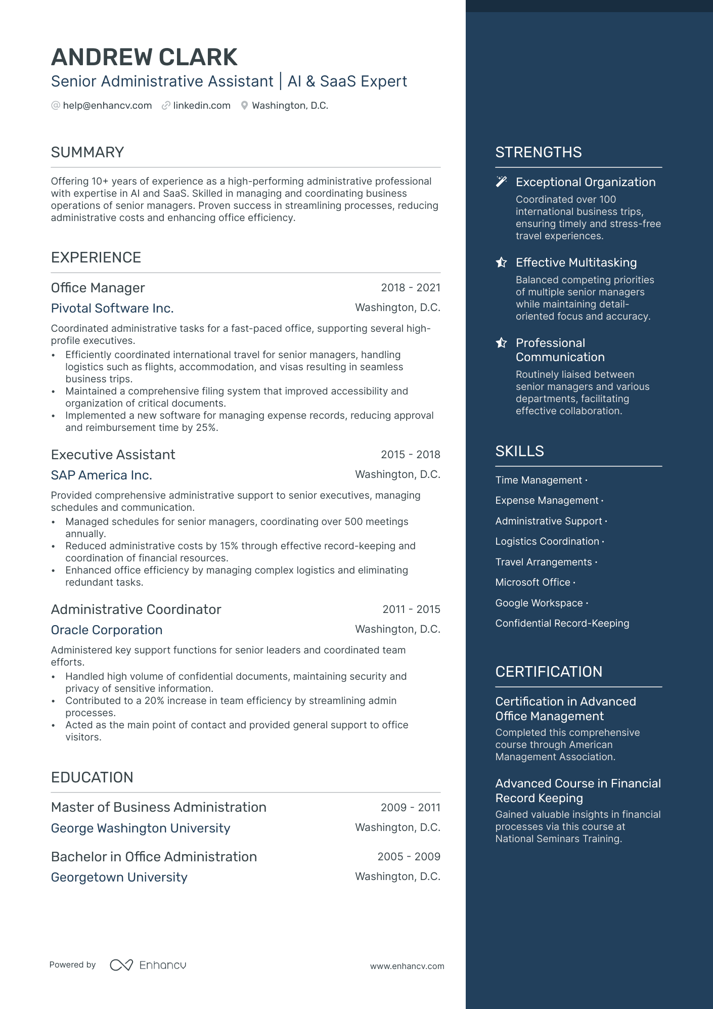 5 Executive Administrative Assistant Resume Examples & Guide for 2024