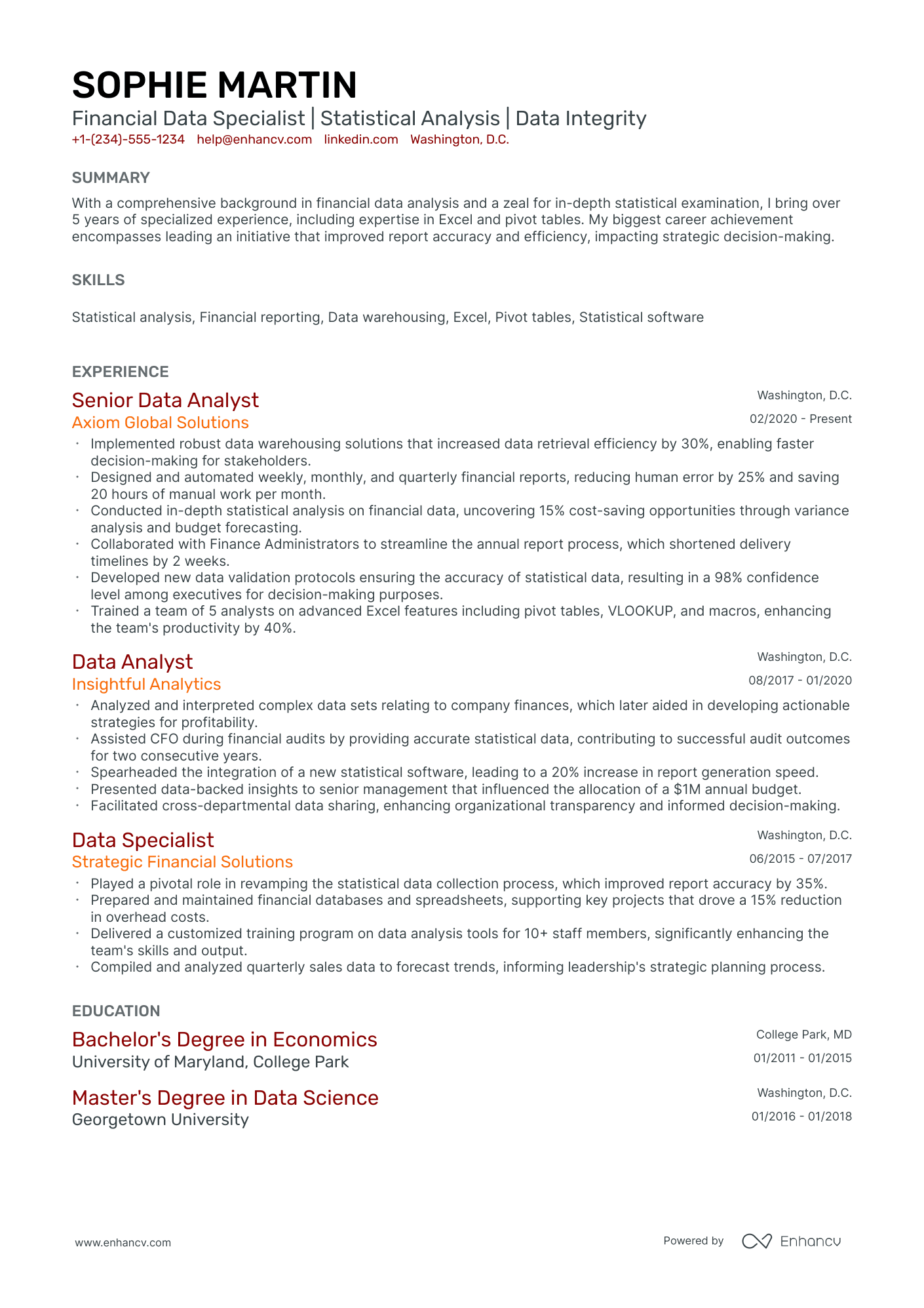 10 Data Specialist Resume Examples & Guide for 2026