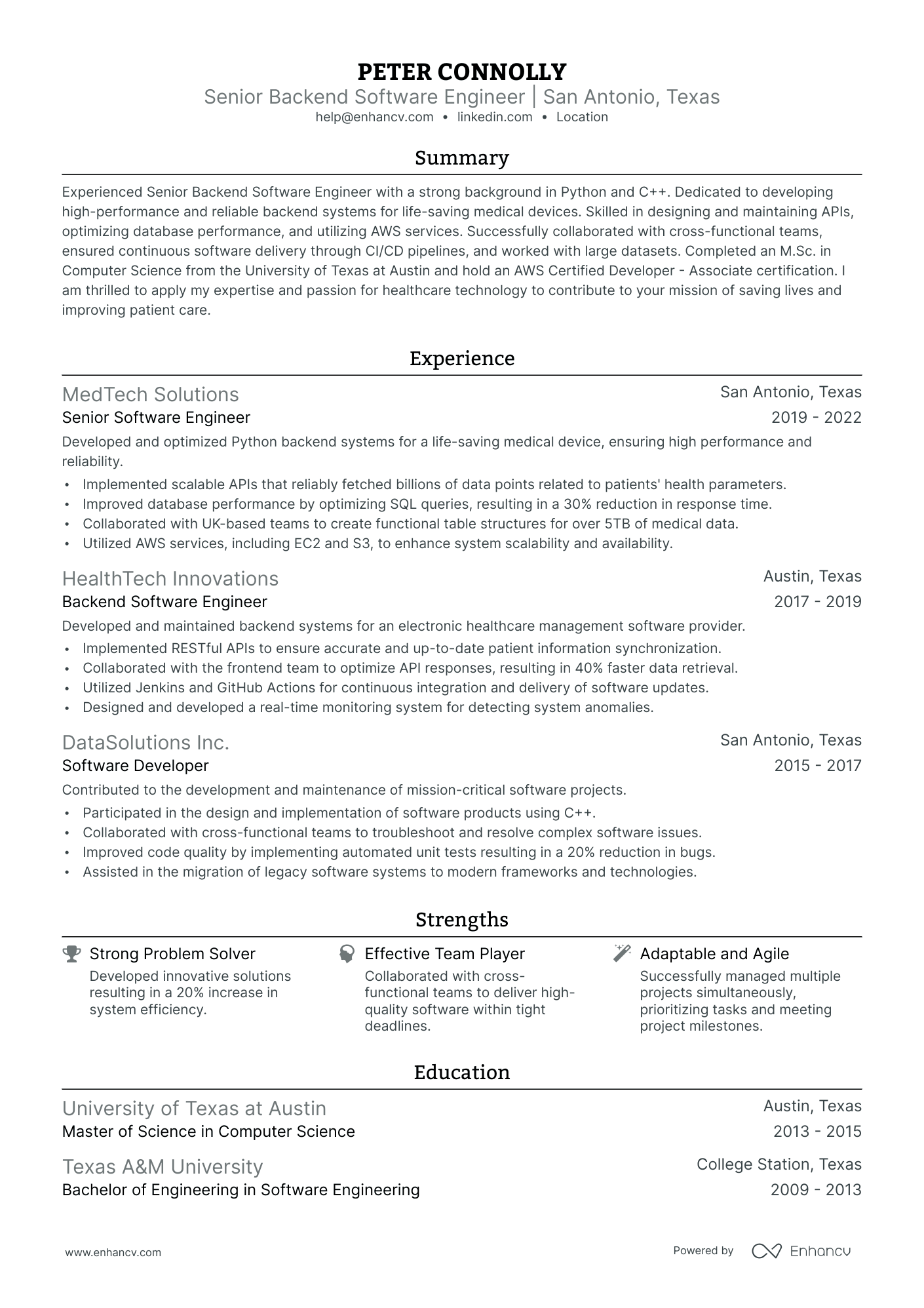 5 AWS Data Engineer Resume Examples & Guide for 2024