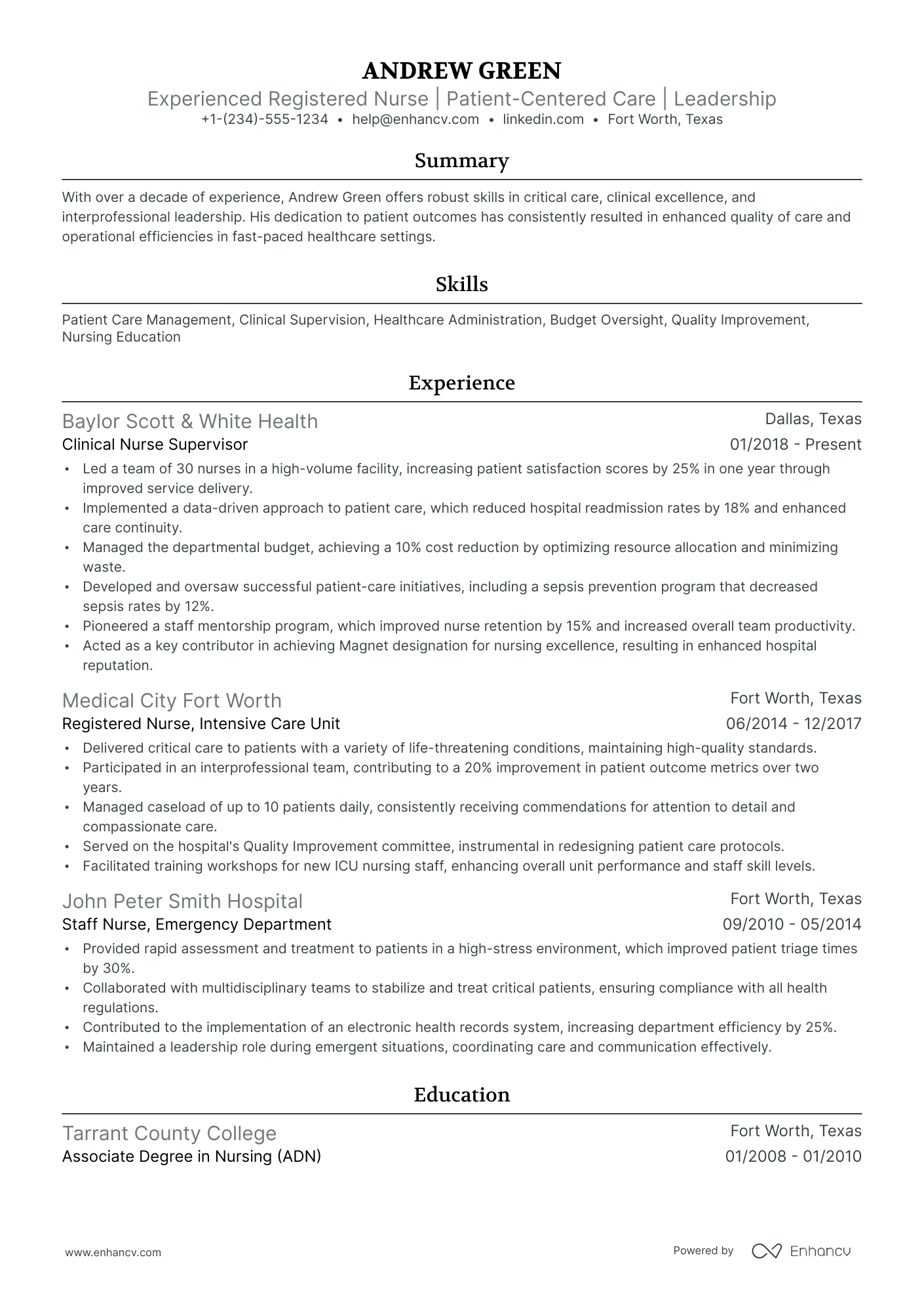 10 OB Nurse Resume Examples & Guide for 2026