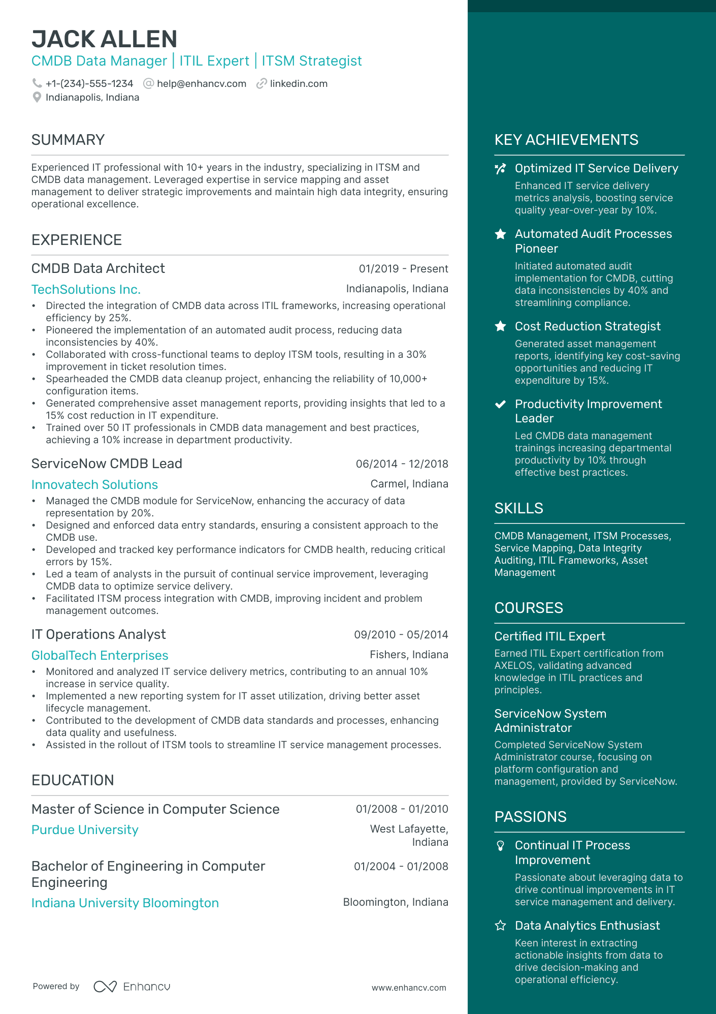 10 Servicenow Business Analyst Resume Examples & Guide for 2026