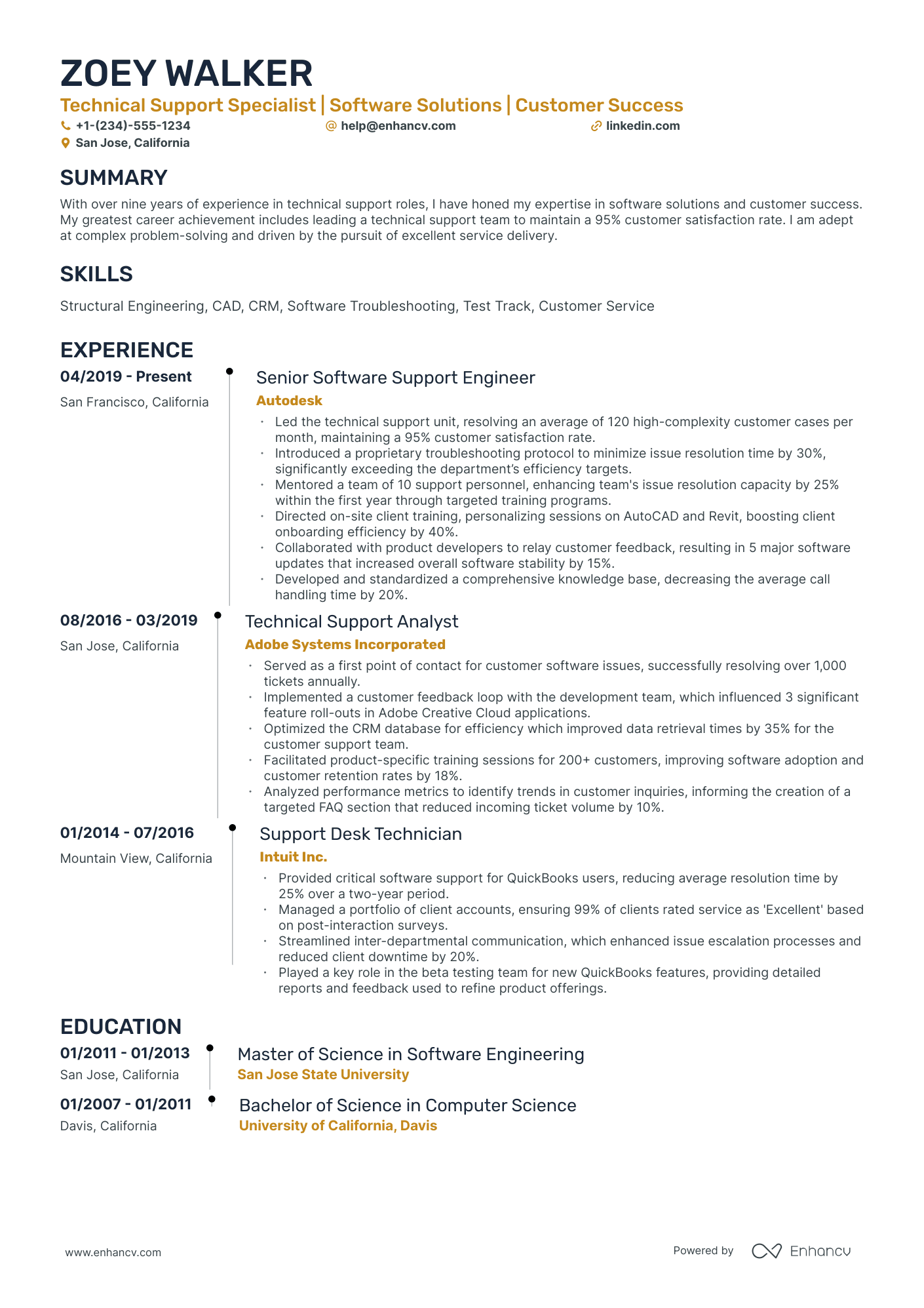 10 Technical Support Manager Resume Examples & Guide for 2026