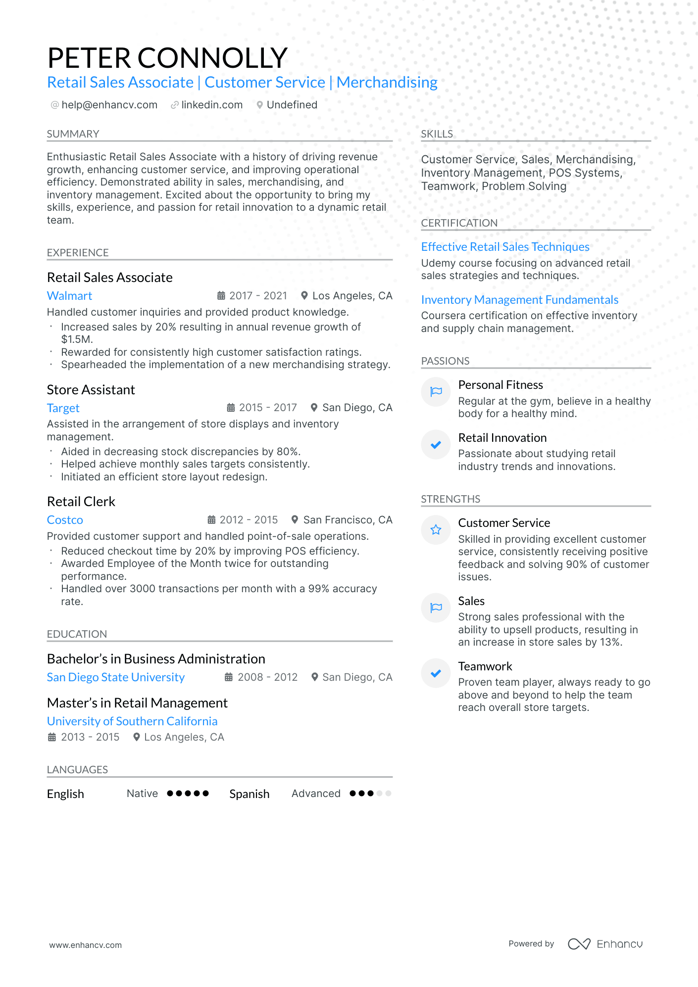 10 Retail Worker Resume Examples & Guide for 2026