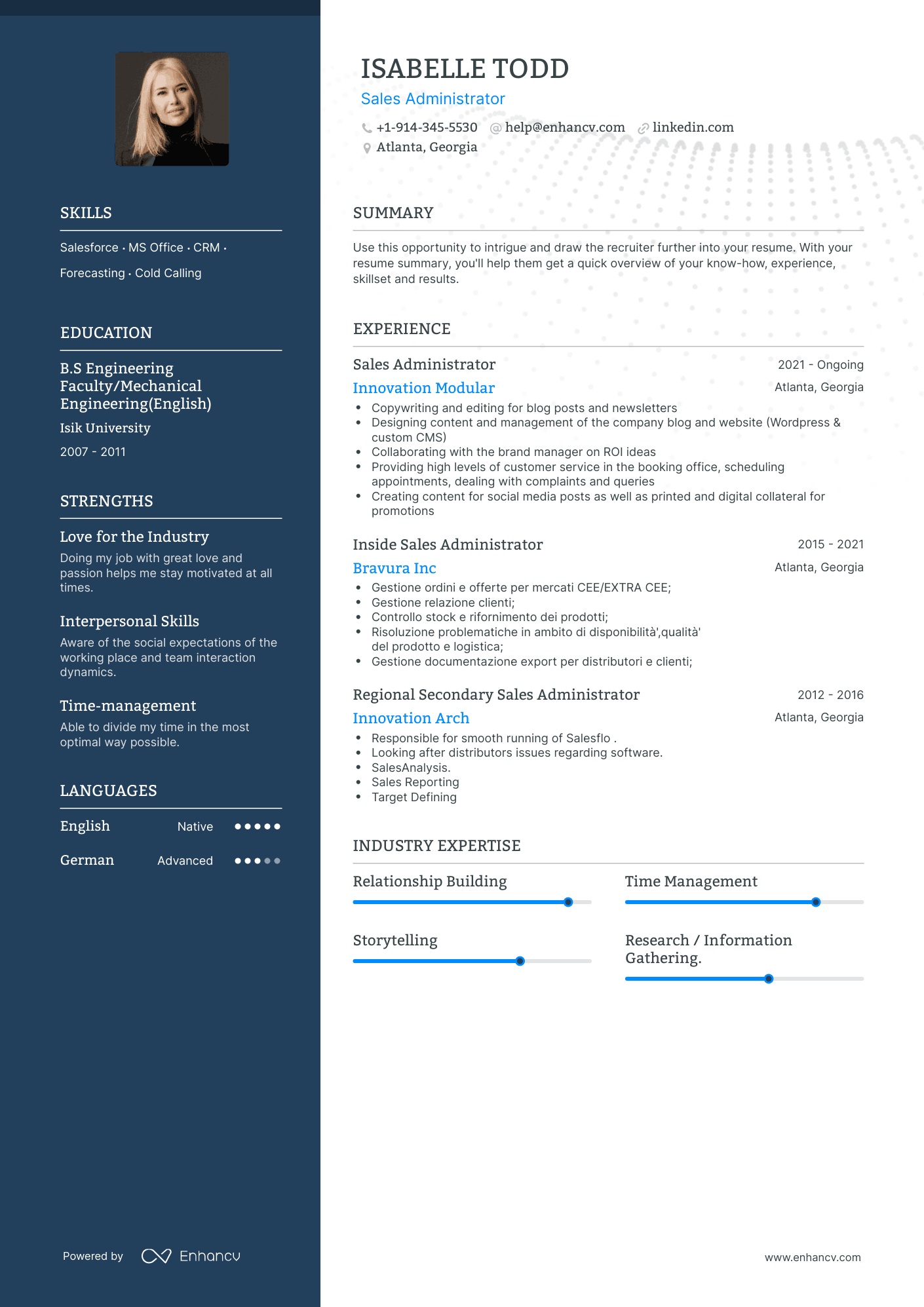 Sales Administrator Resume Examples & Guide for 2023 (Layout, Skills ...