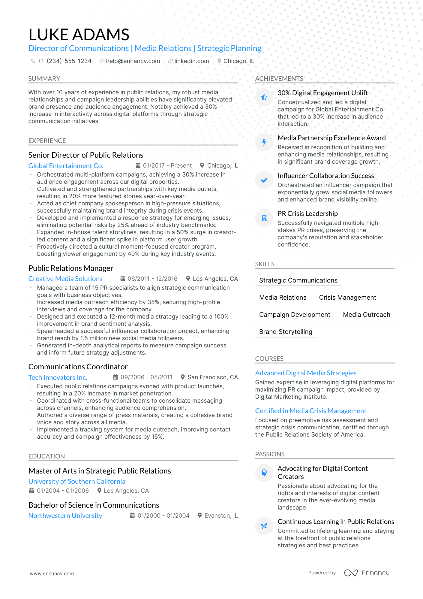 5 Director of Communications Resume Examples & Guide for 2024