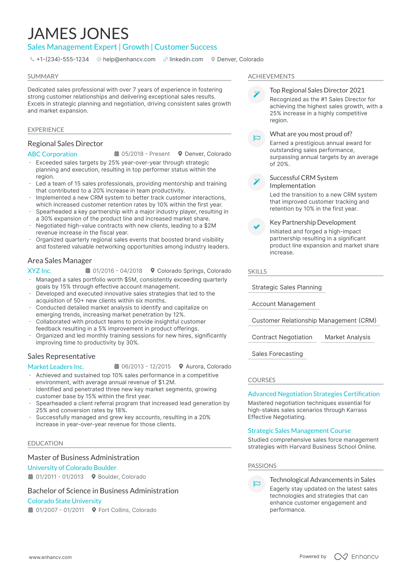 5 Territory Sales Manager Resume Examples & Guide for 2024