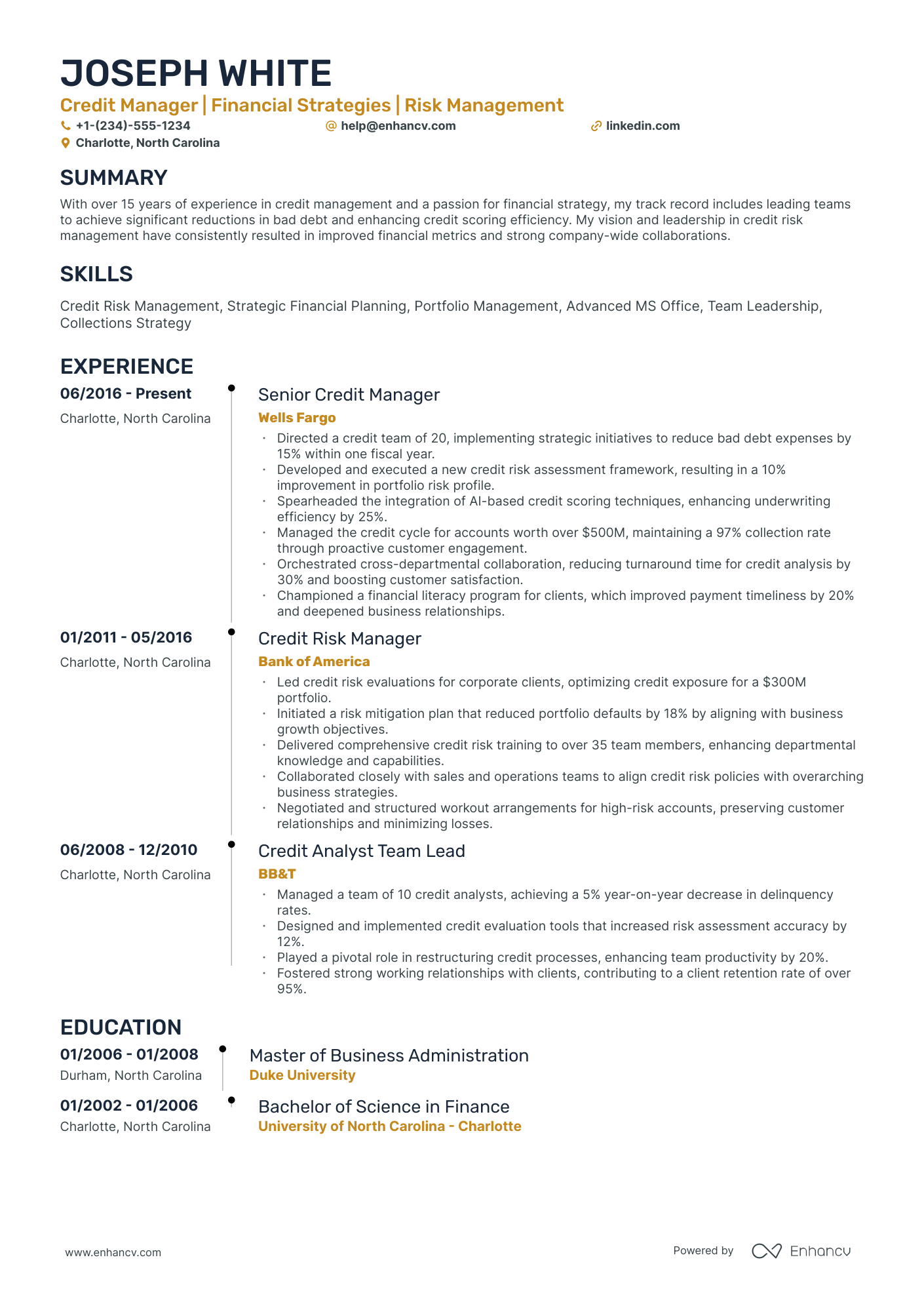 10 Credit Manager Resume Examples & Guide for 2026