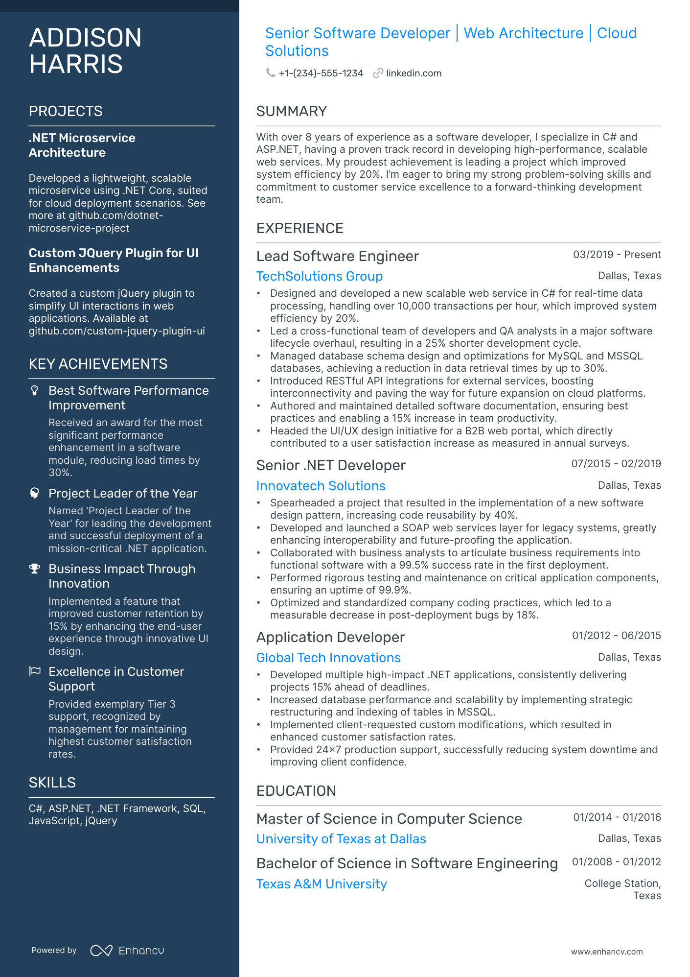 10 Junior Web Developer Resume Examples & Guide for 2025
