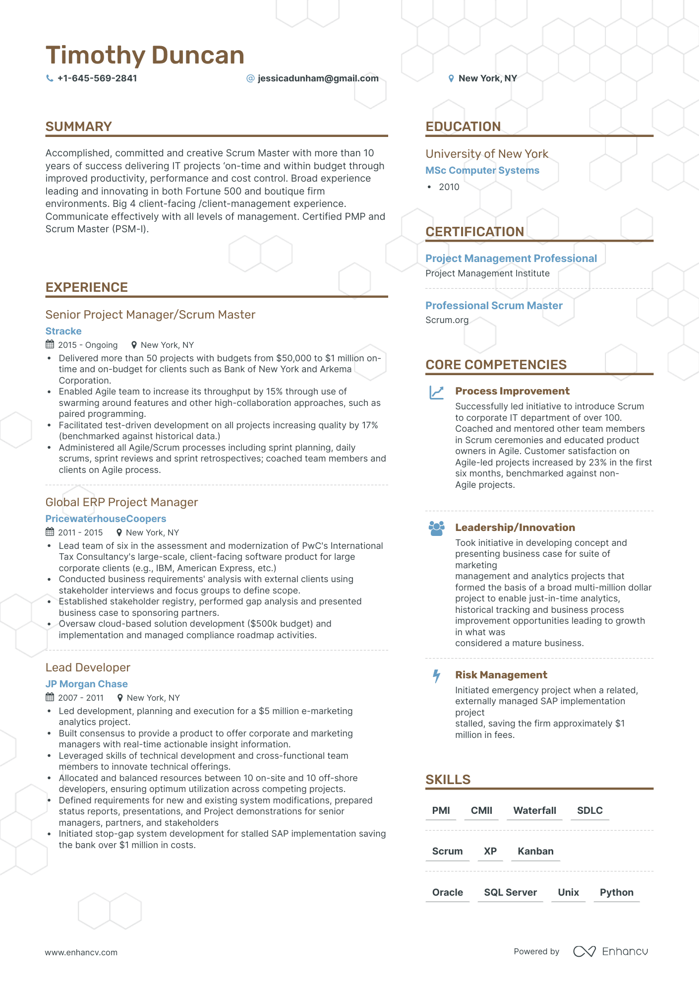 Agile Scrum Master Resume Examples & Guide for 2023 (Layout, Skills ...