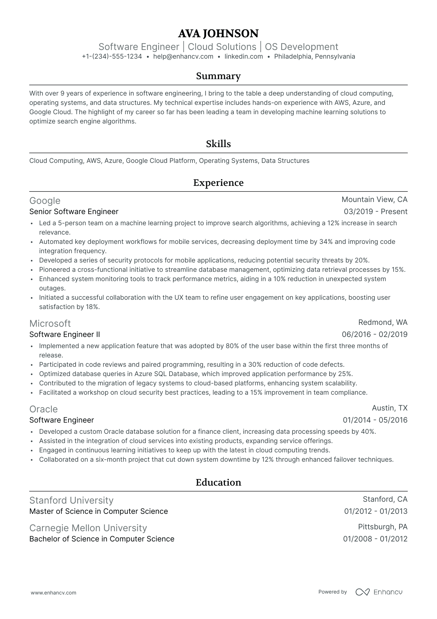 10 Software Engineer Intern Resume Examples & Guide for 2025
