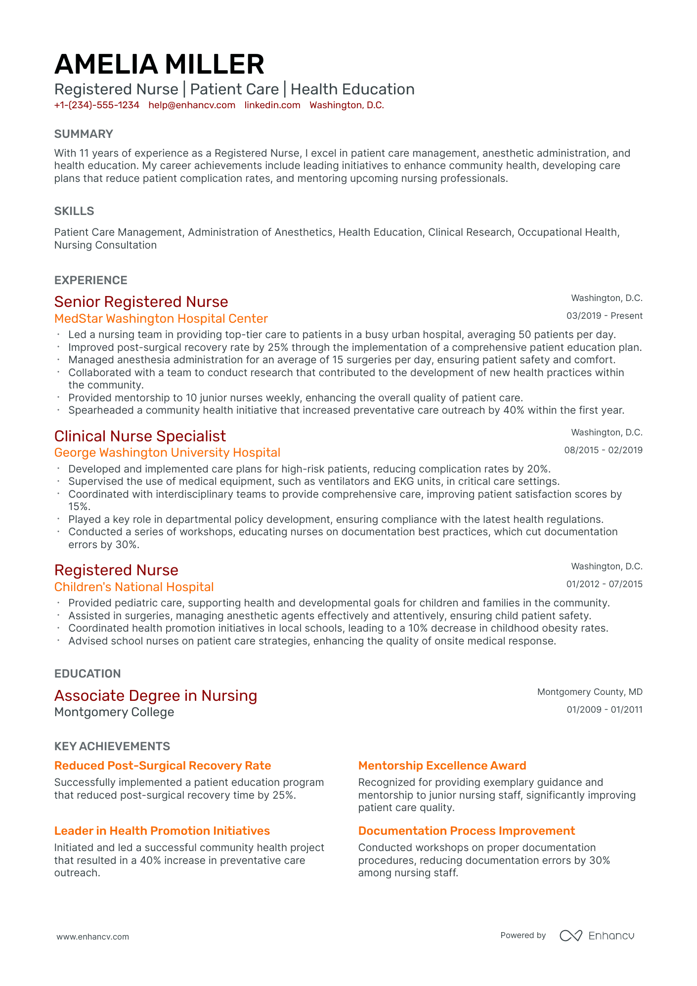 10 Clinical Nurse Resume Examples, Templates & Guide for 2026
