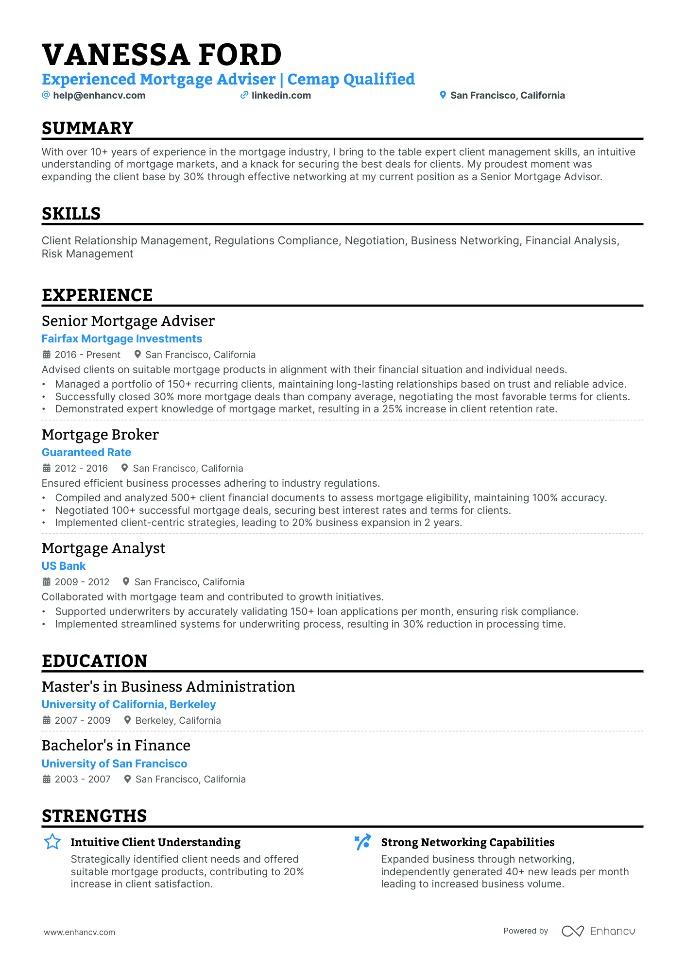 10 Mortgage Broker Resume Examples & Guide for 2025