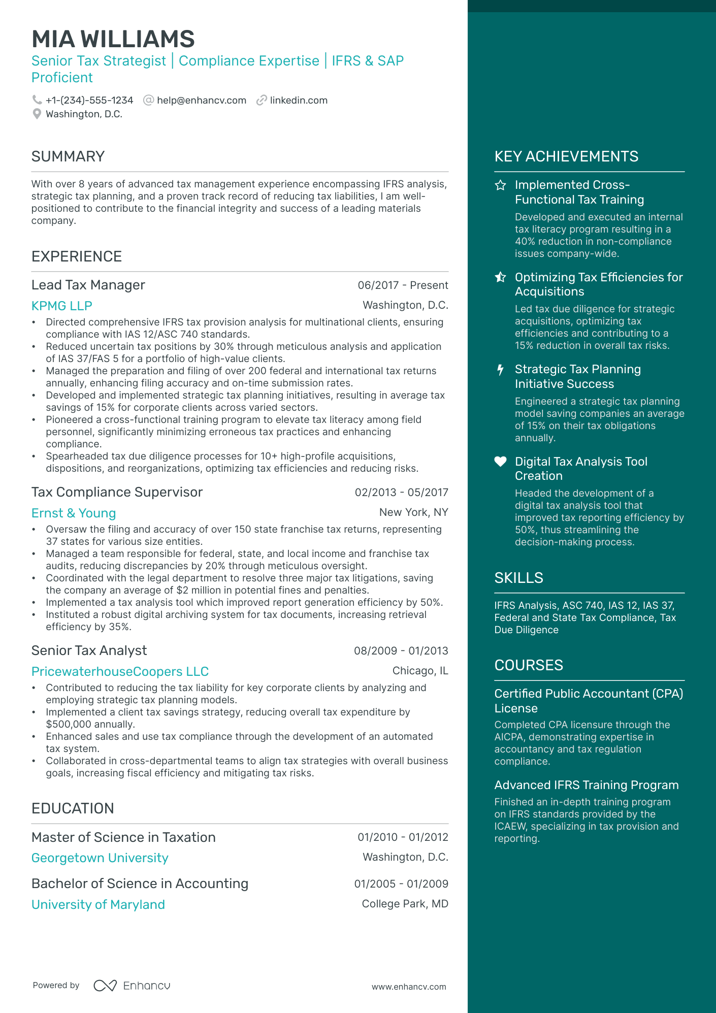 10 Tax Director Resume Examples & Guide for 2025