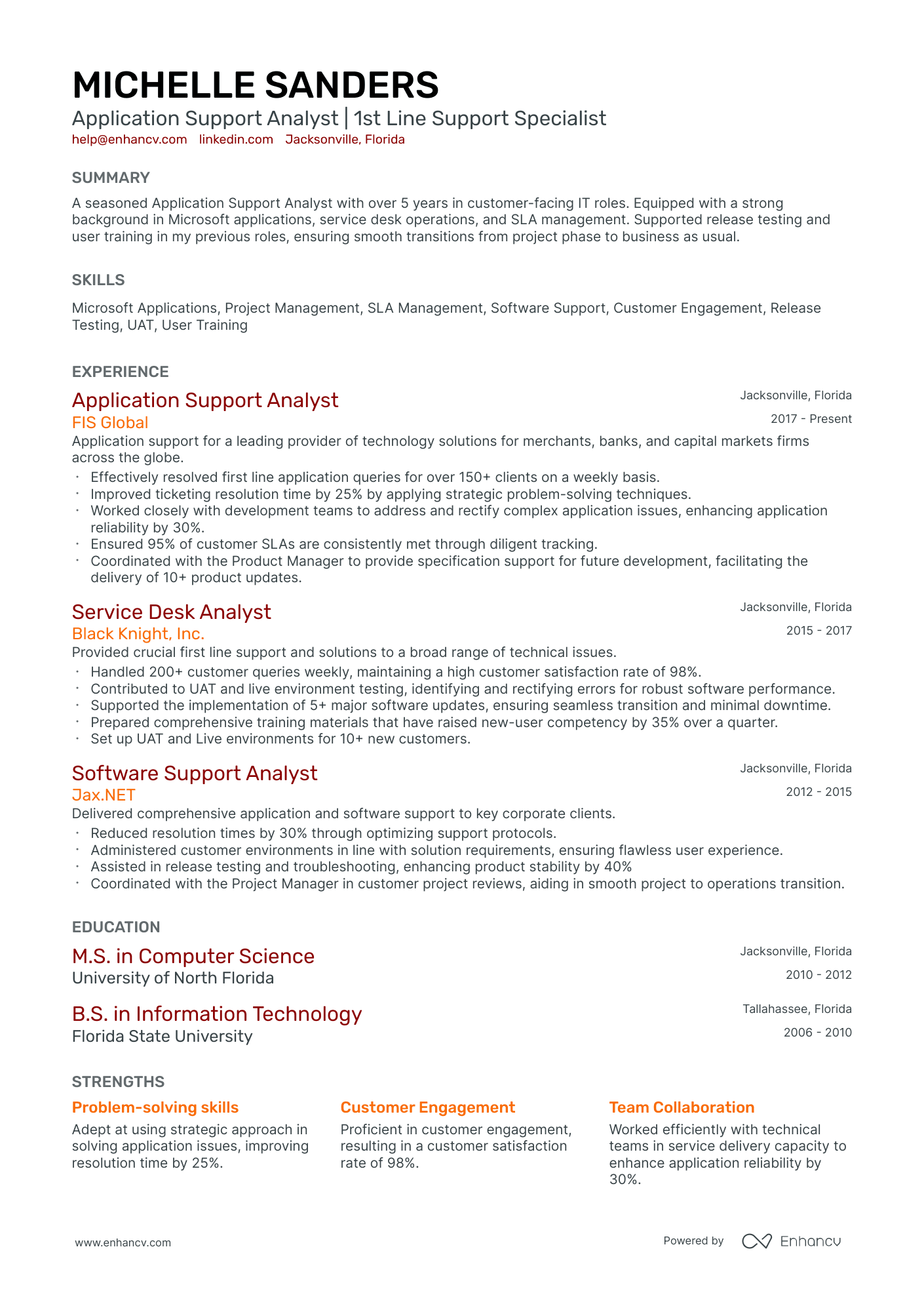 10 Application Support Analyst Resume Examples & Guide for 2025