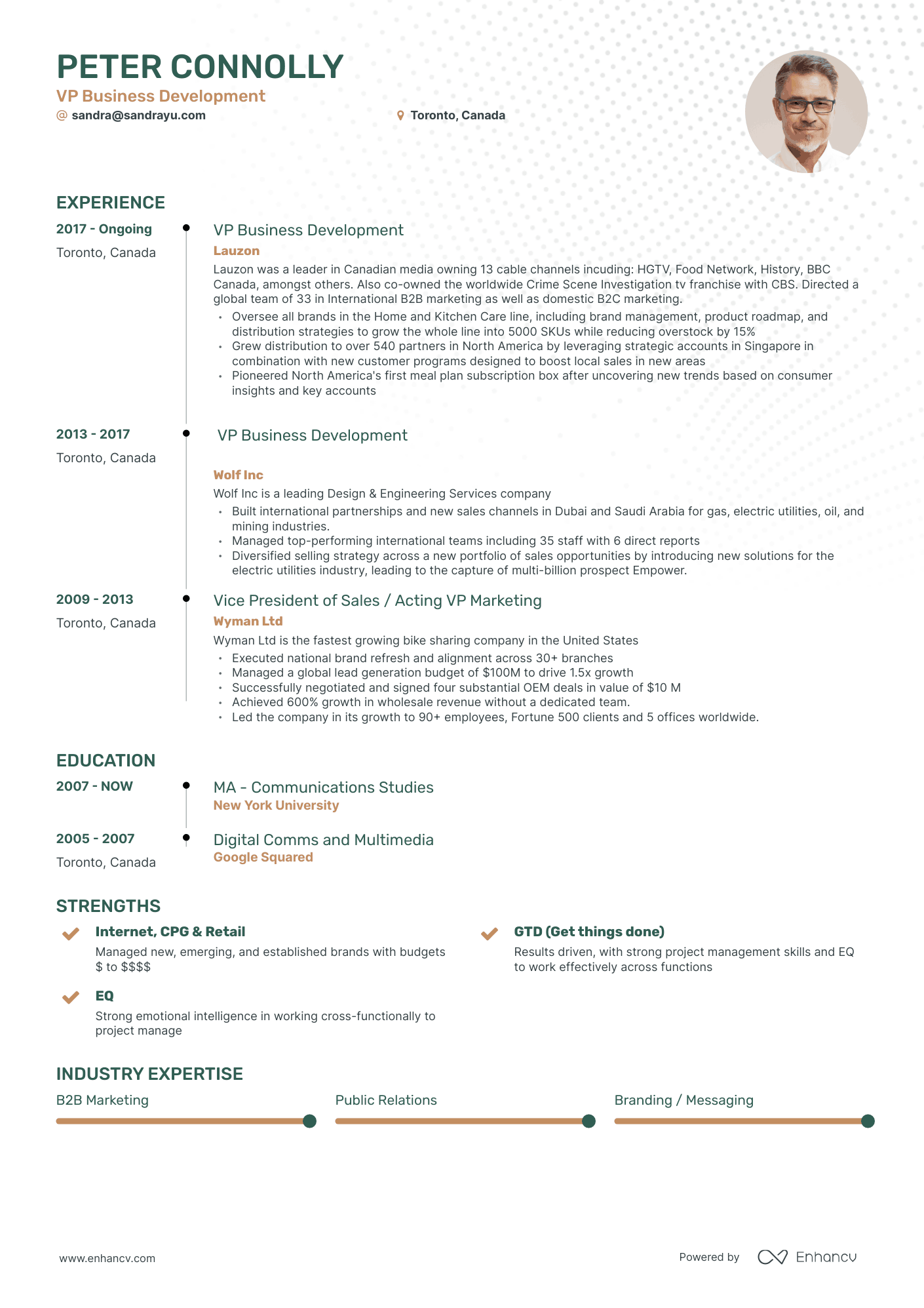 5 VP Business Development Resume Examples & Guide for 2024