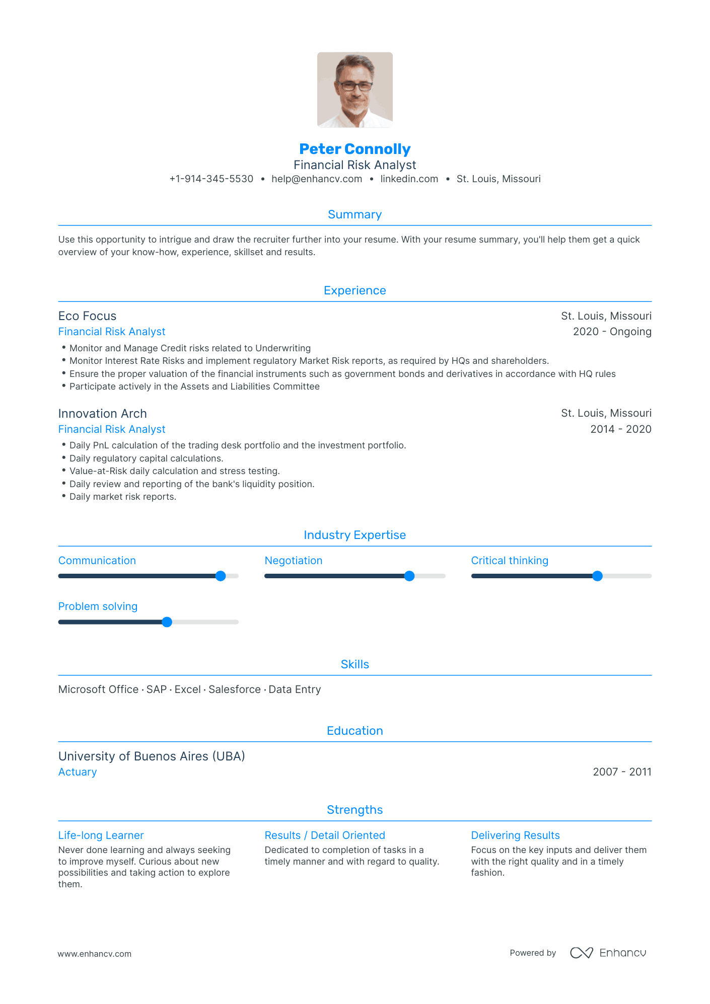 Financial Risk Analyst Resume Examples & Guide for 2023 (Layout, Skills ...