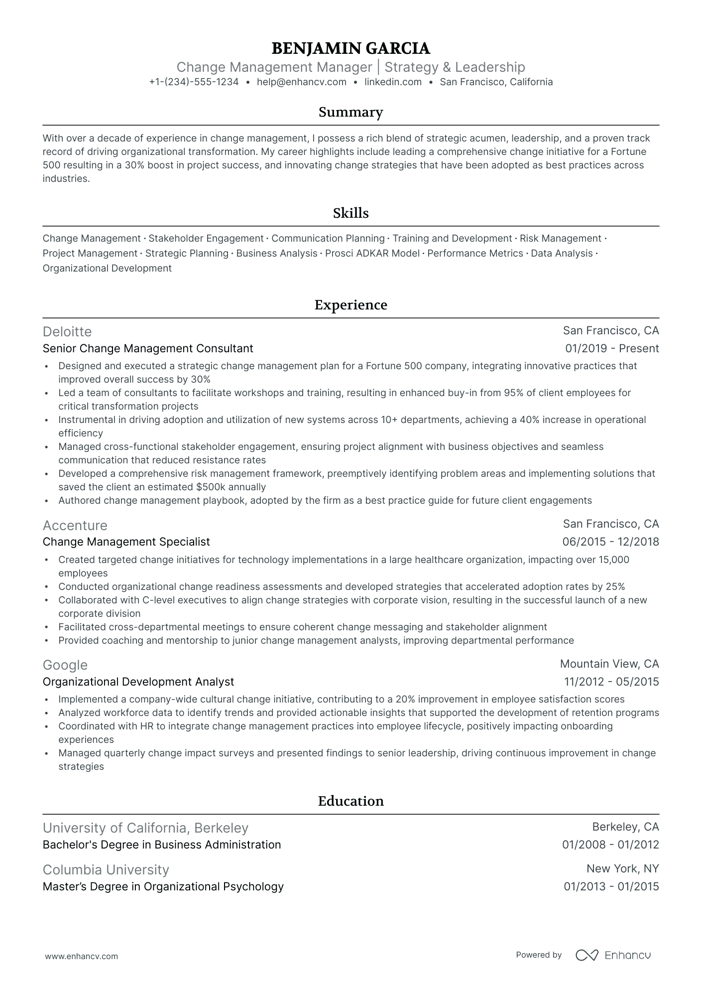 5 Management Consultant Resume Examples & Guide for 2026