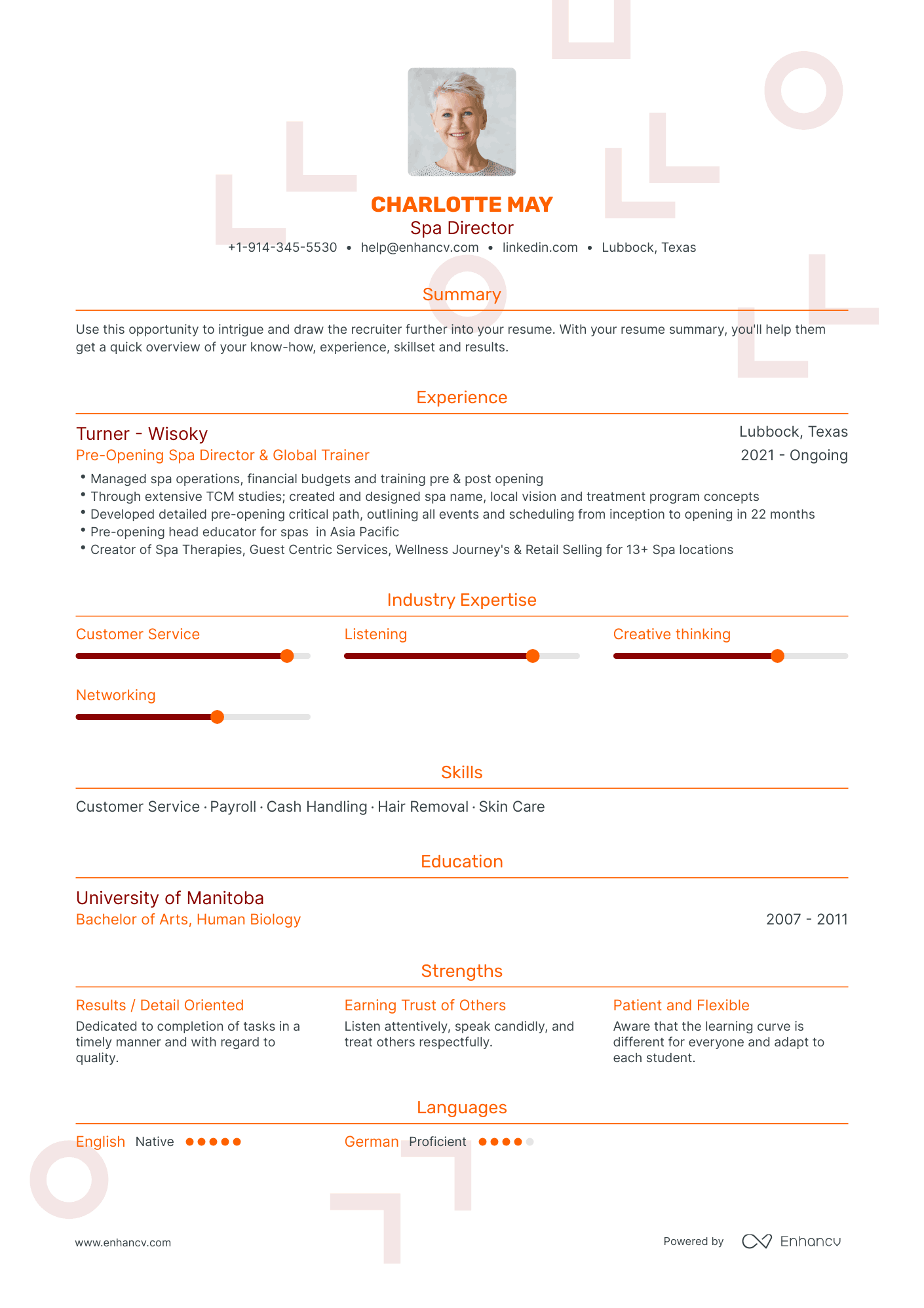 Spa Director Resume Examples & Guide for 2023 (Layout, Skills, Keywords ...