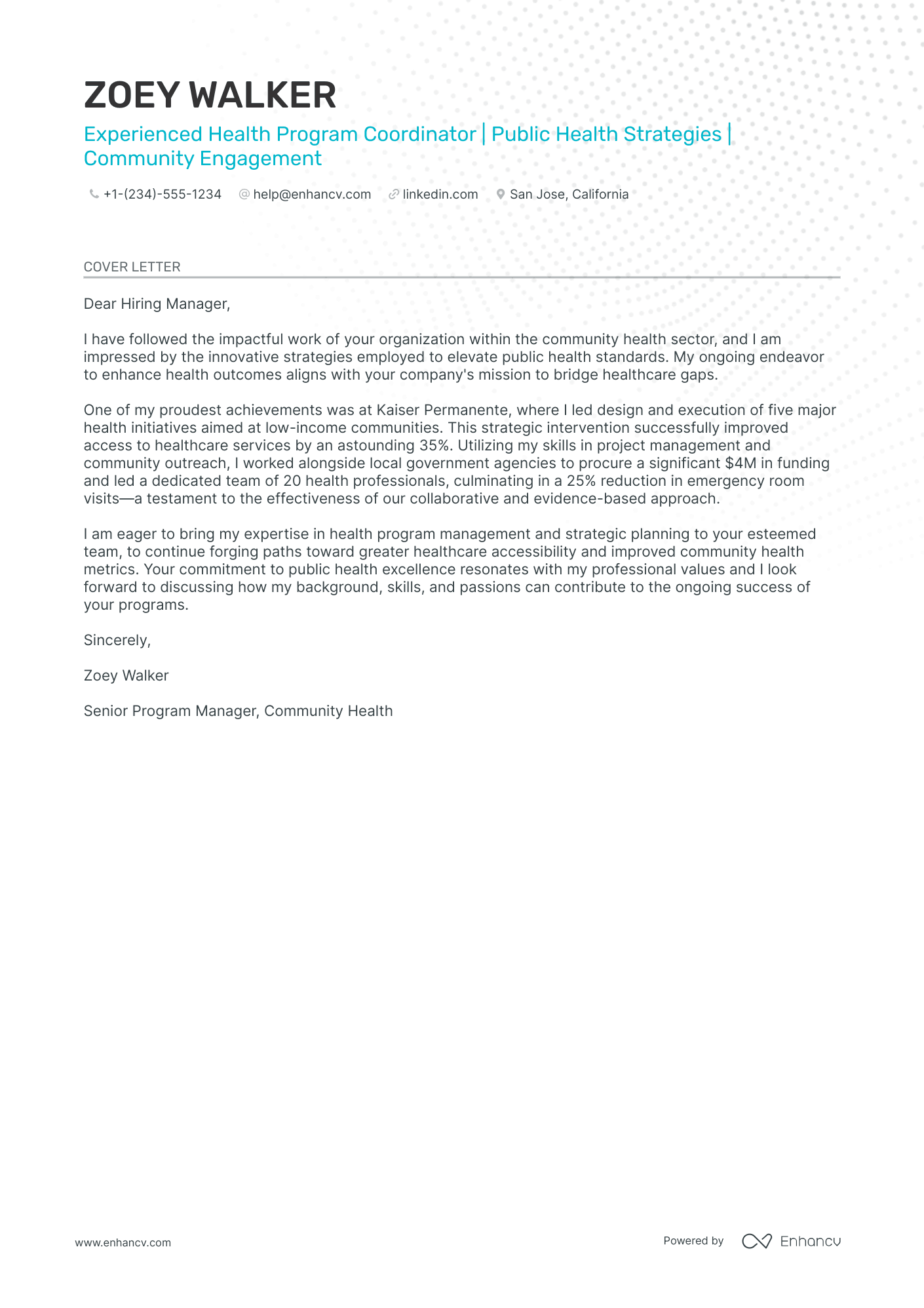 13 Professional Healthcare Cover Letter Examples and Template for 2026 ...