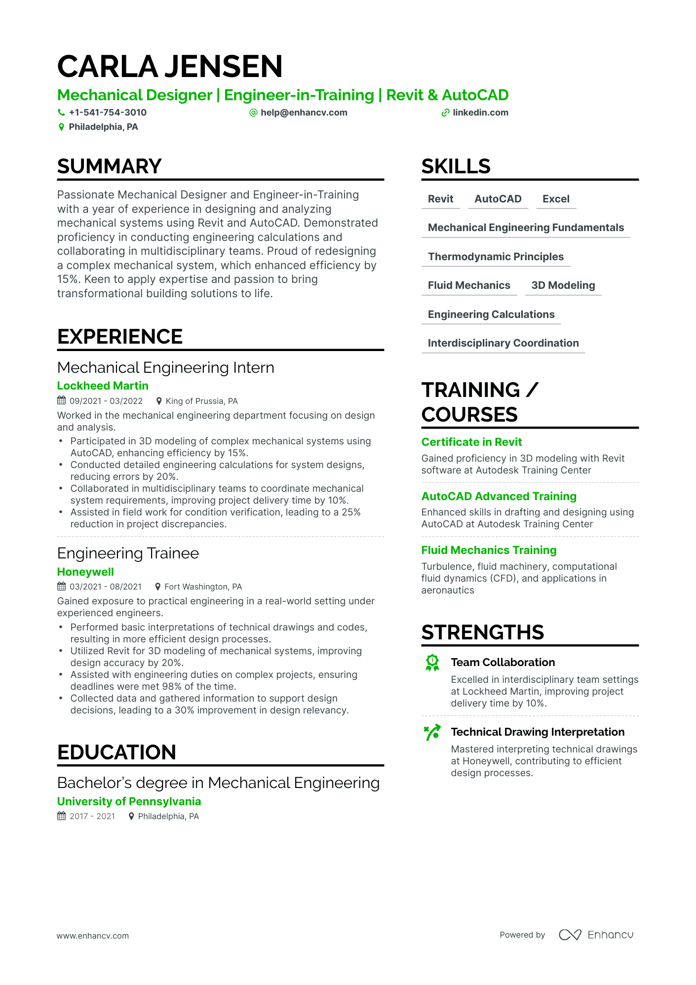5 Engineer In Training Resume Examples & Guide for 2024