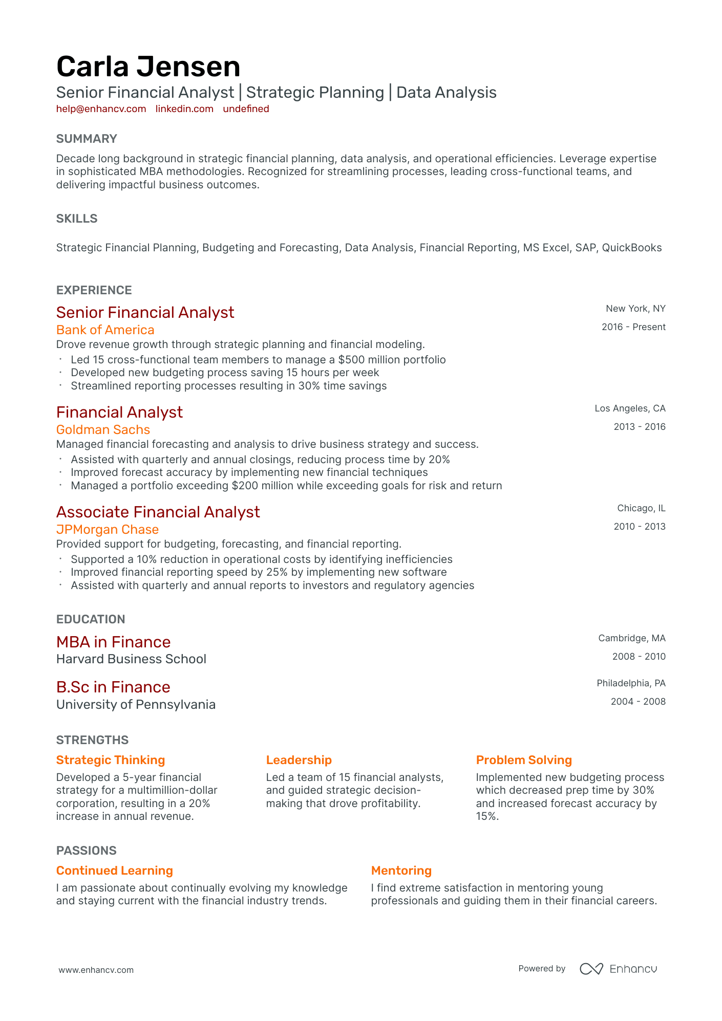 10 MBA Application Resume Examples & Guide for 2026