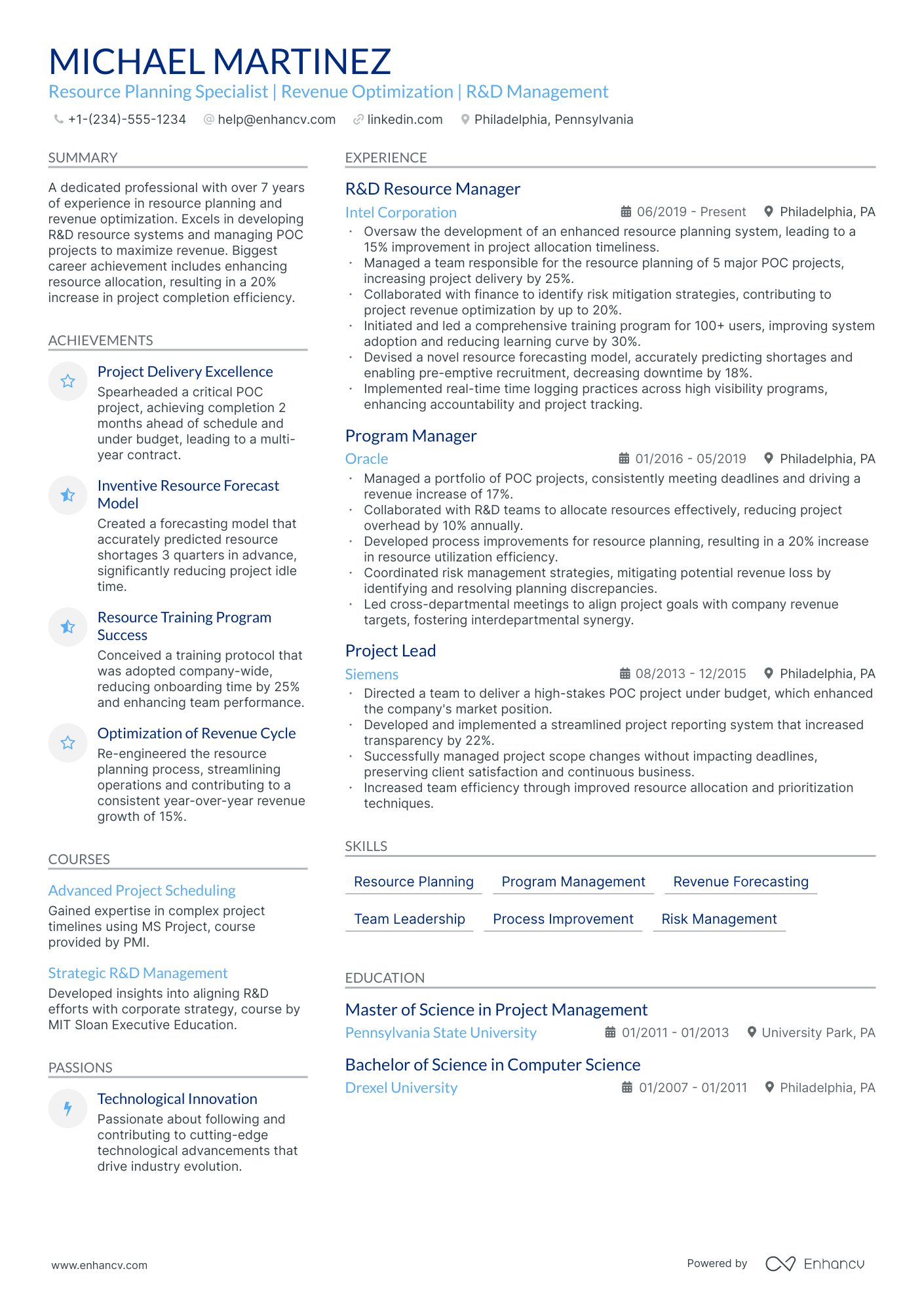 5 Principal Program Manager Resume Examples & Guide for 2024