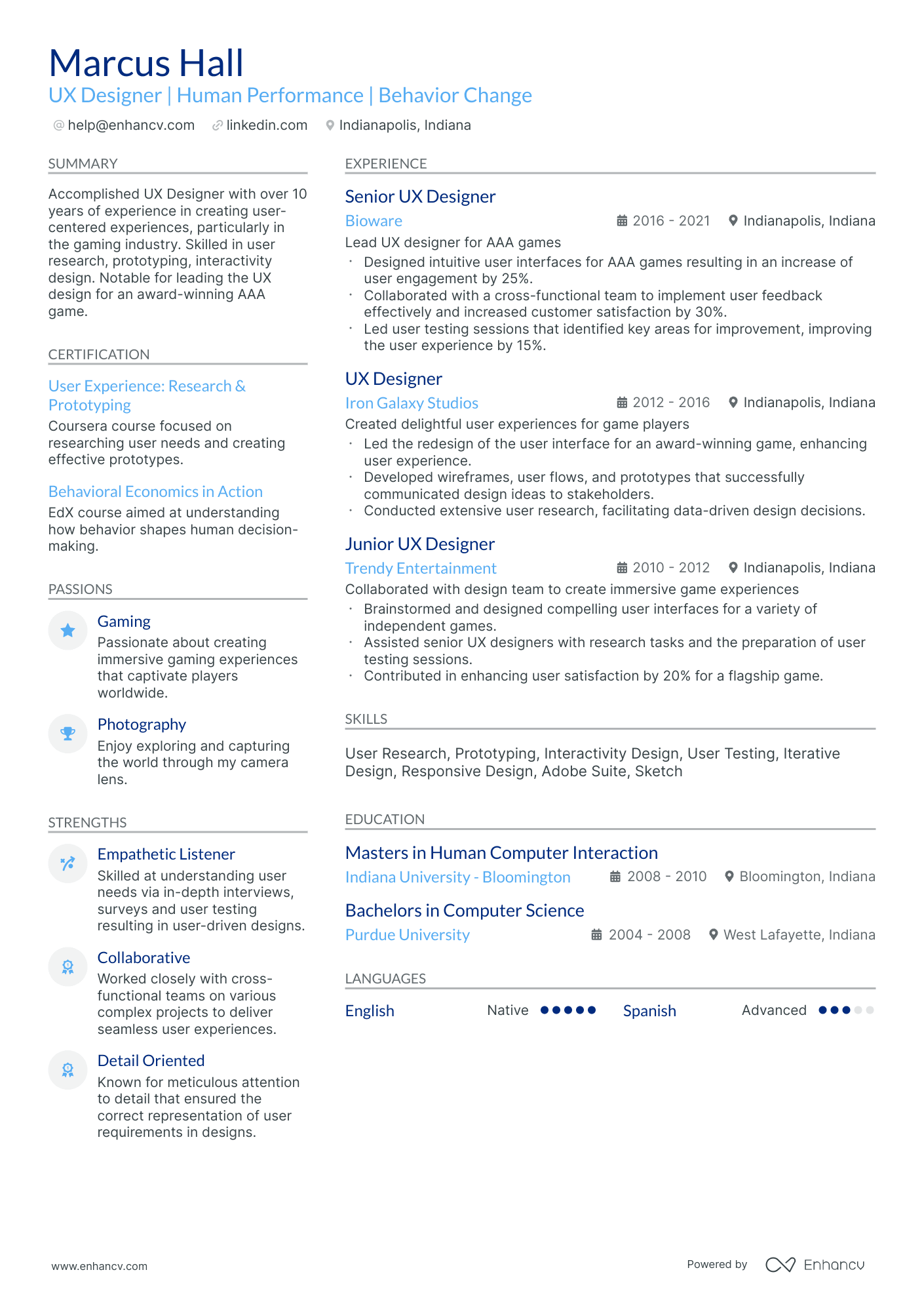 10 Senior UX Designer Resume Examples, Templates & Guide for 2026