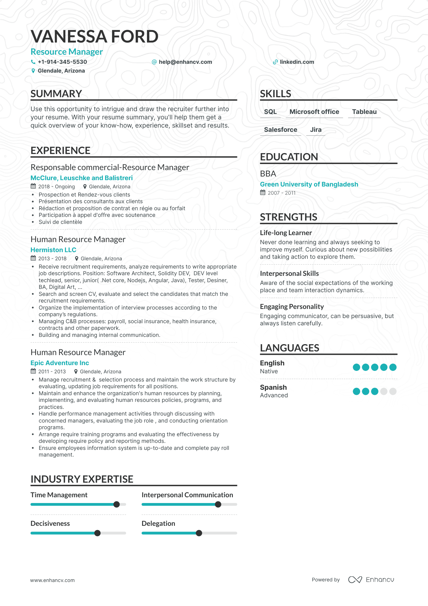 Resource Manager Resume Examples & Guide for 2023 (Layout, Skills ...