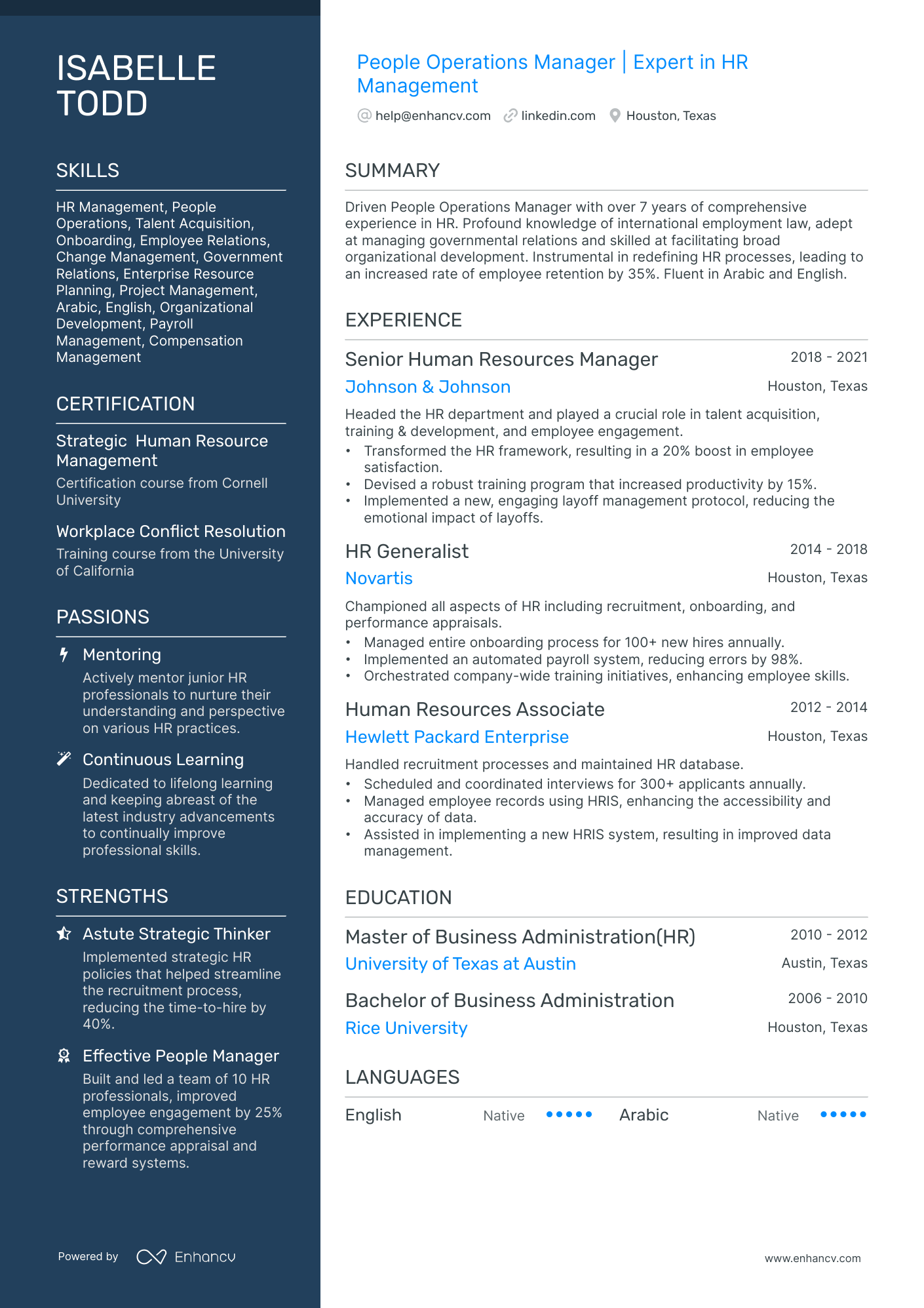 10 People Operations Manager Resume Examples & Guide for 2026