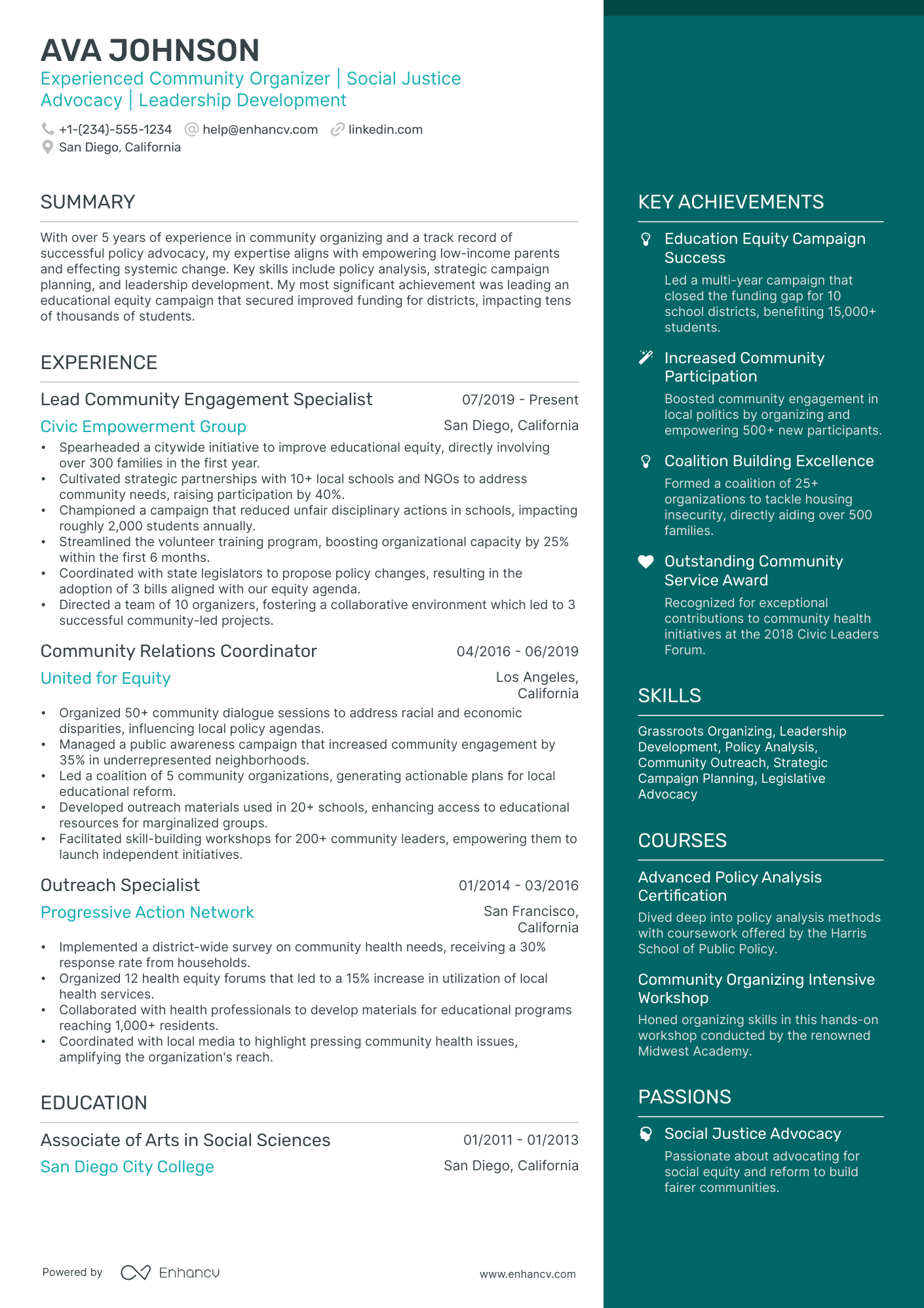 10 Community Organizer Resume Examples & Guide for 2026
