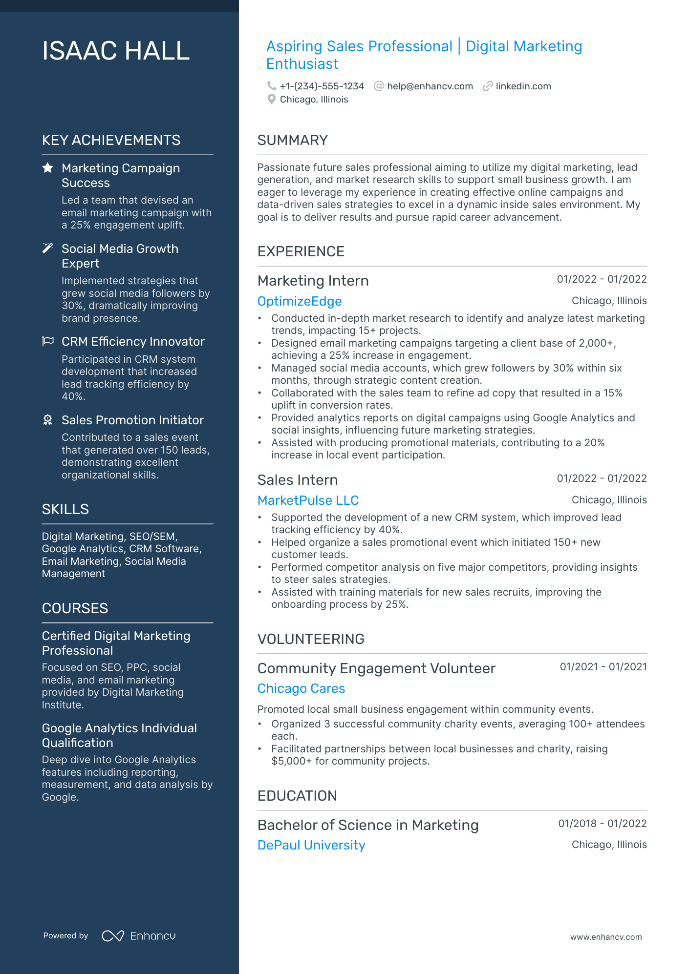 10 Entry-Level Digital Marketing Resume Examples & Guide for 2026