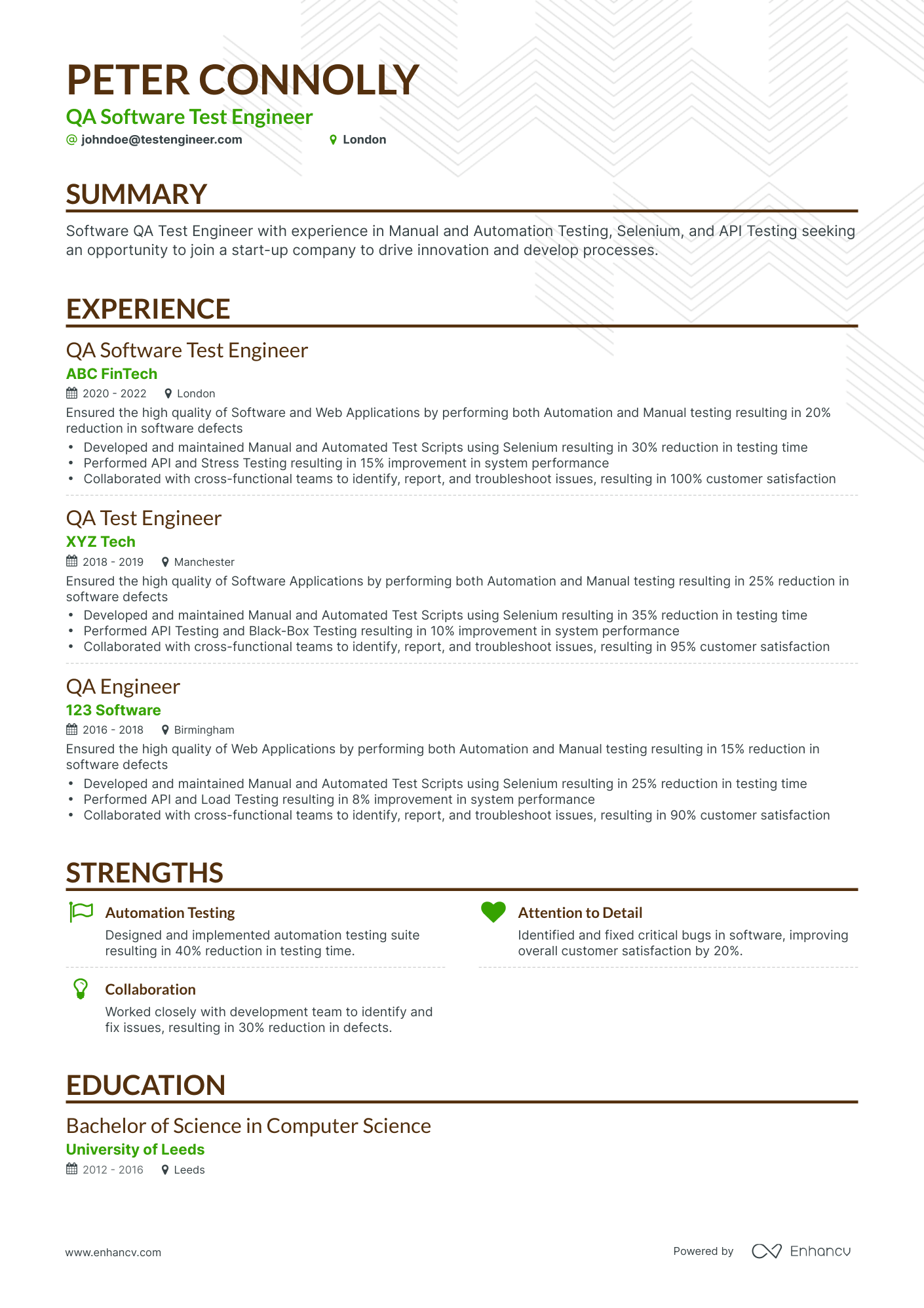 5 Software QA Engineer Resume Examples & Guide for 2024