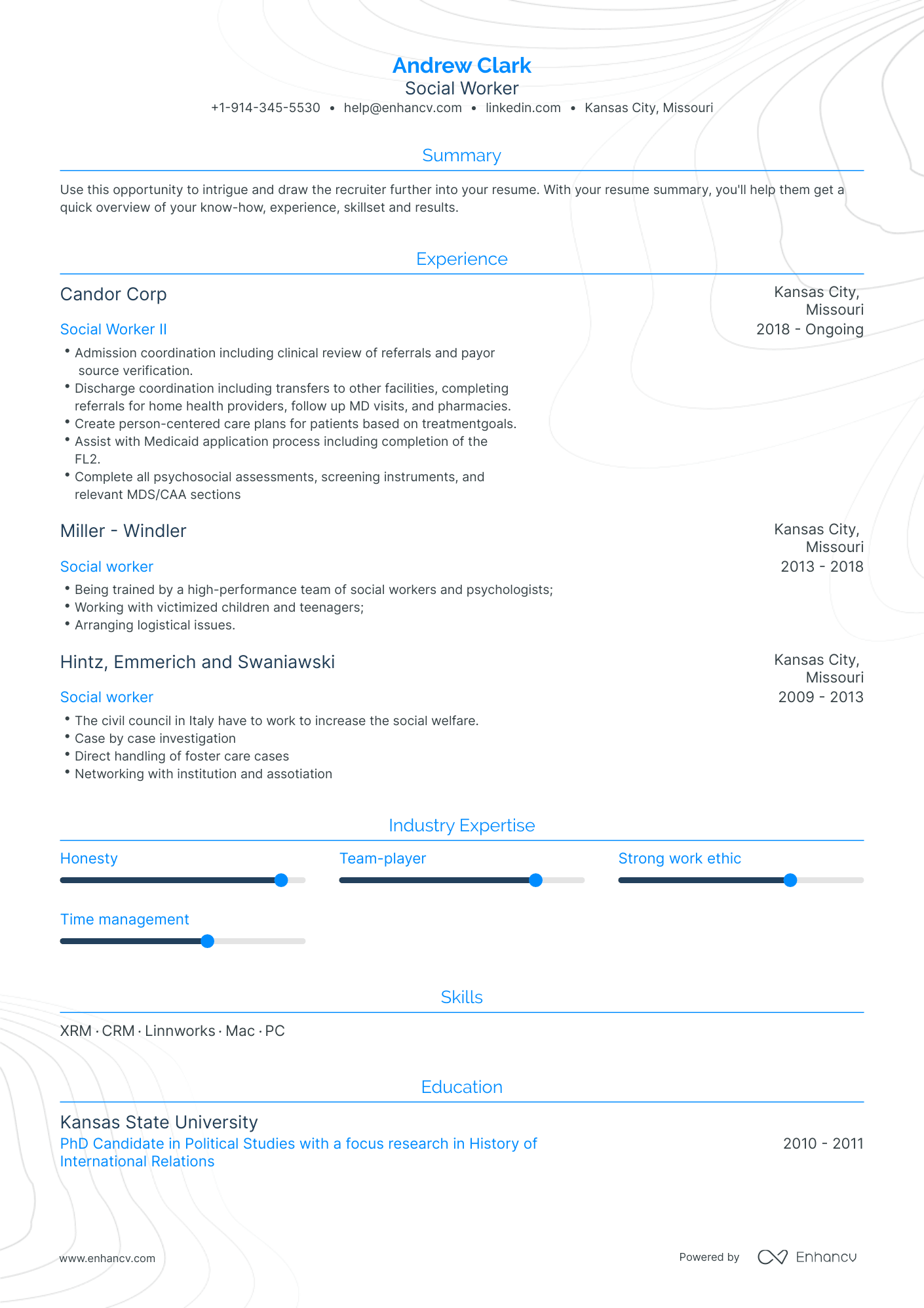 Social Worker Resume Examples & Guide for 2023 (Layout, Skills ...