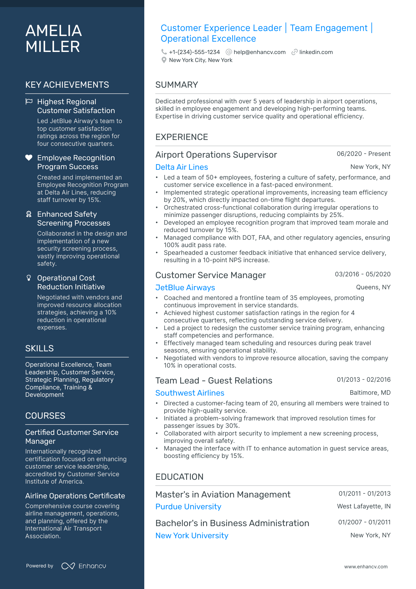 10 Customer Service Manager Resume Examples & Guide for 2026