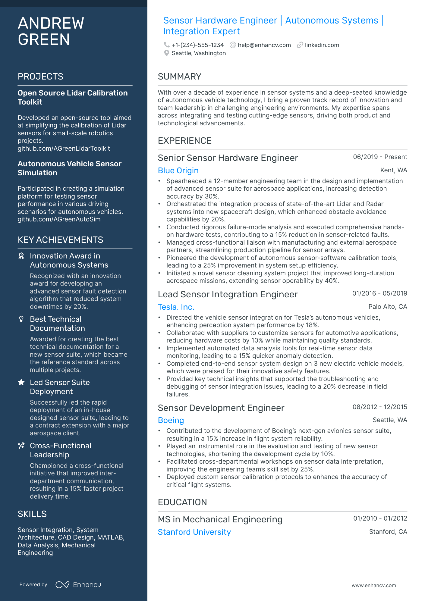 10 Hardware Engineer Resume Examples & Guide for 2026