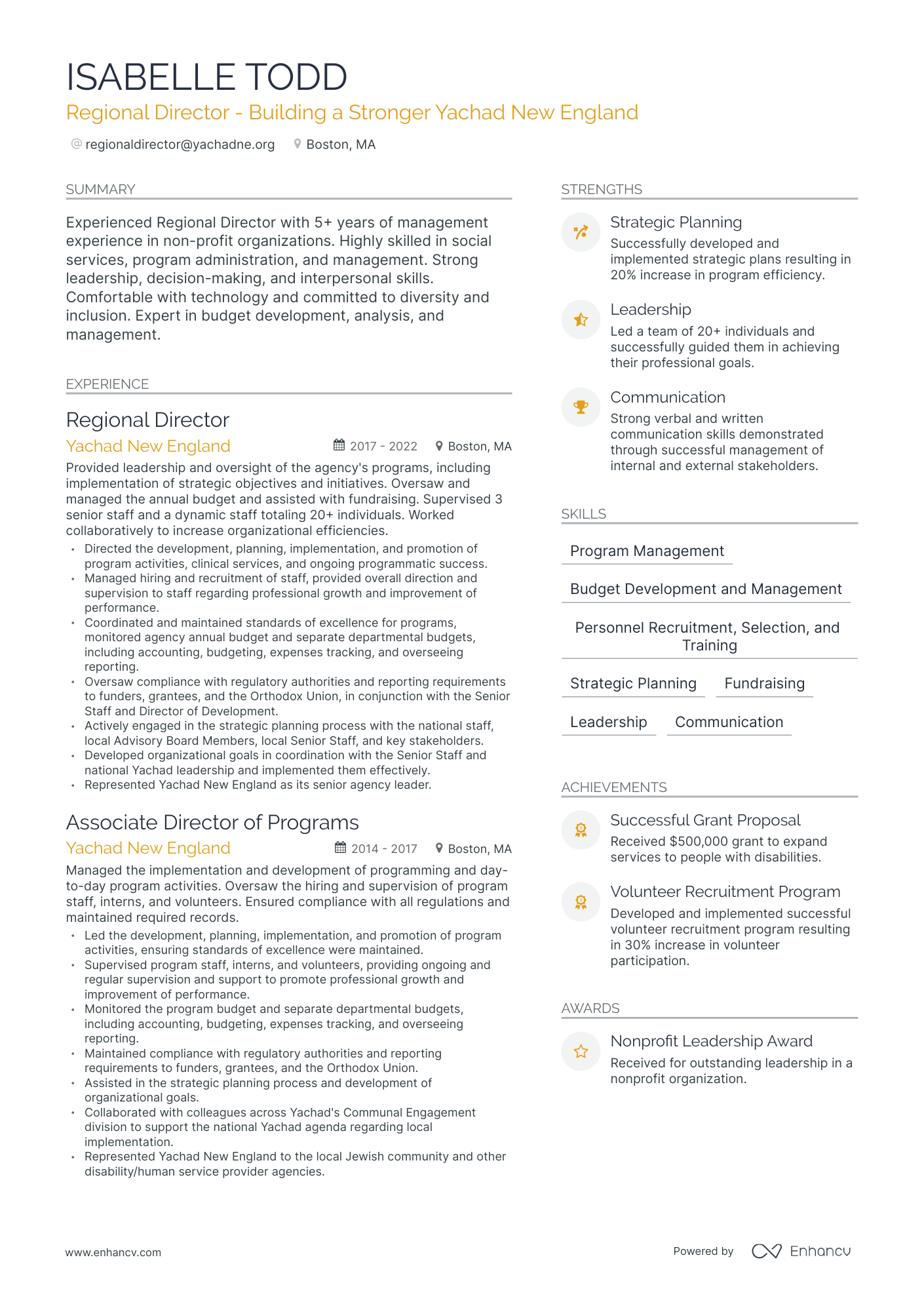 5 Regional Director Resume Examples & Guide for 2024