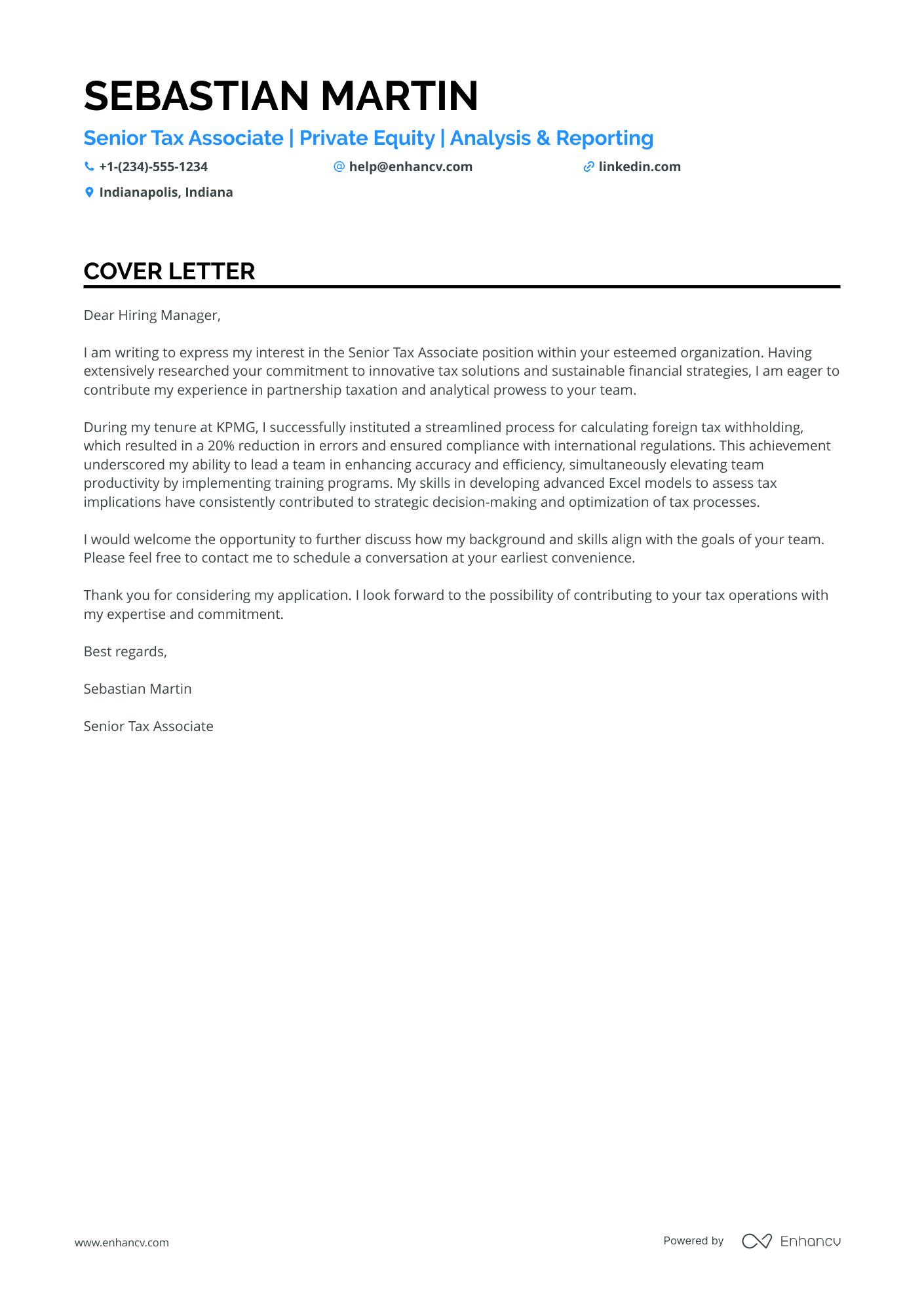 5 Professional Private Equity Cover Letter Examples and Template for ...