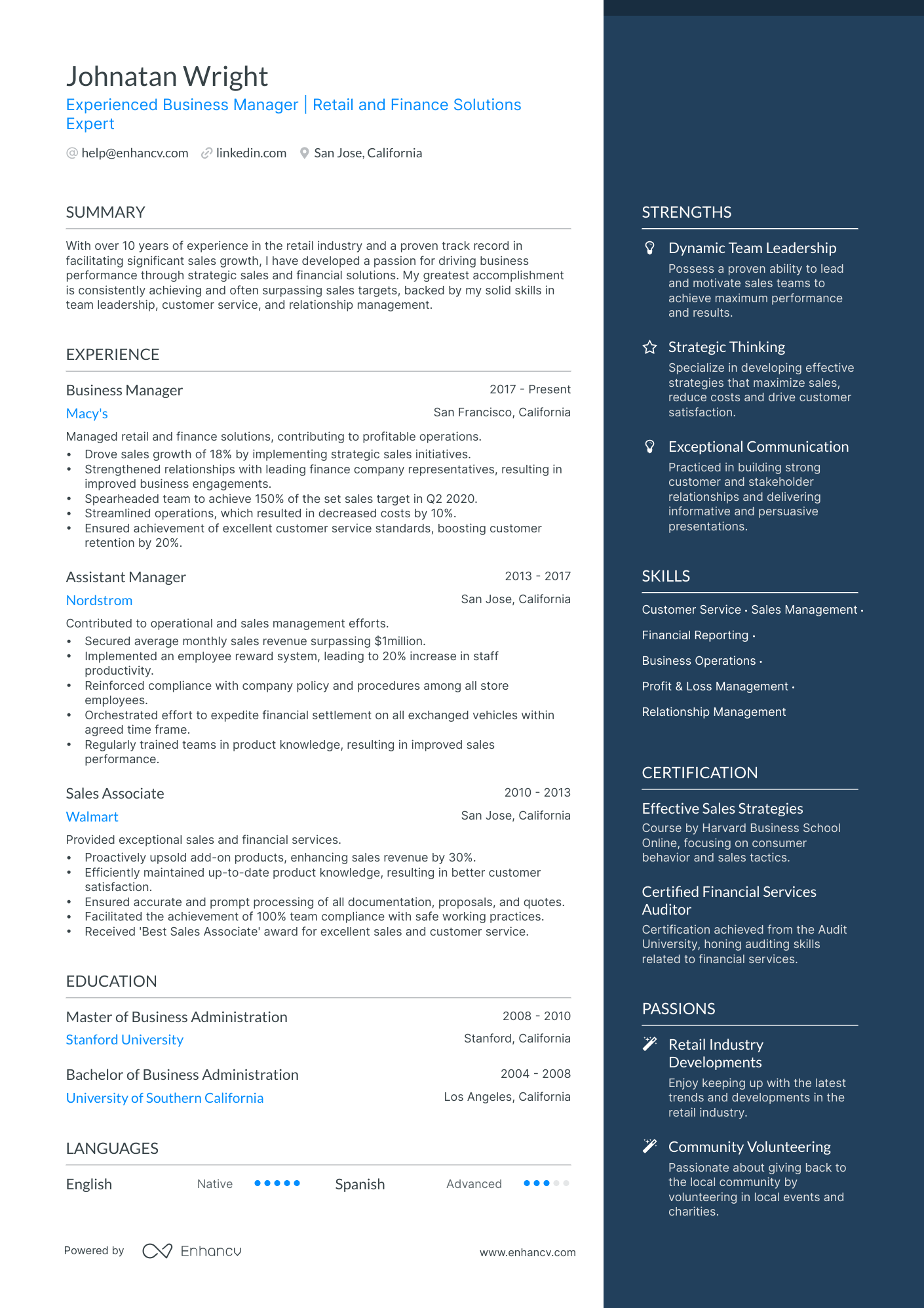 5 Business Manager Resume Examples & Guide for 2024