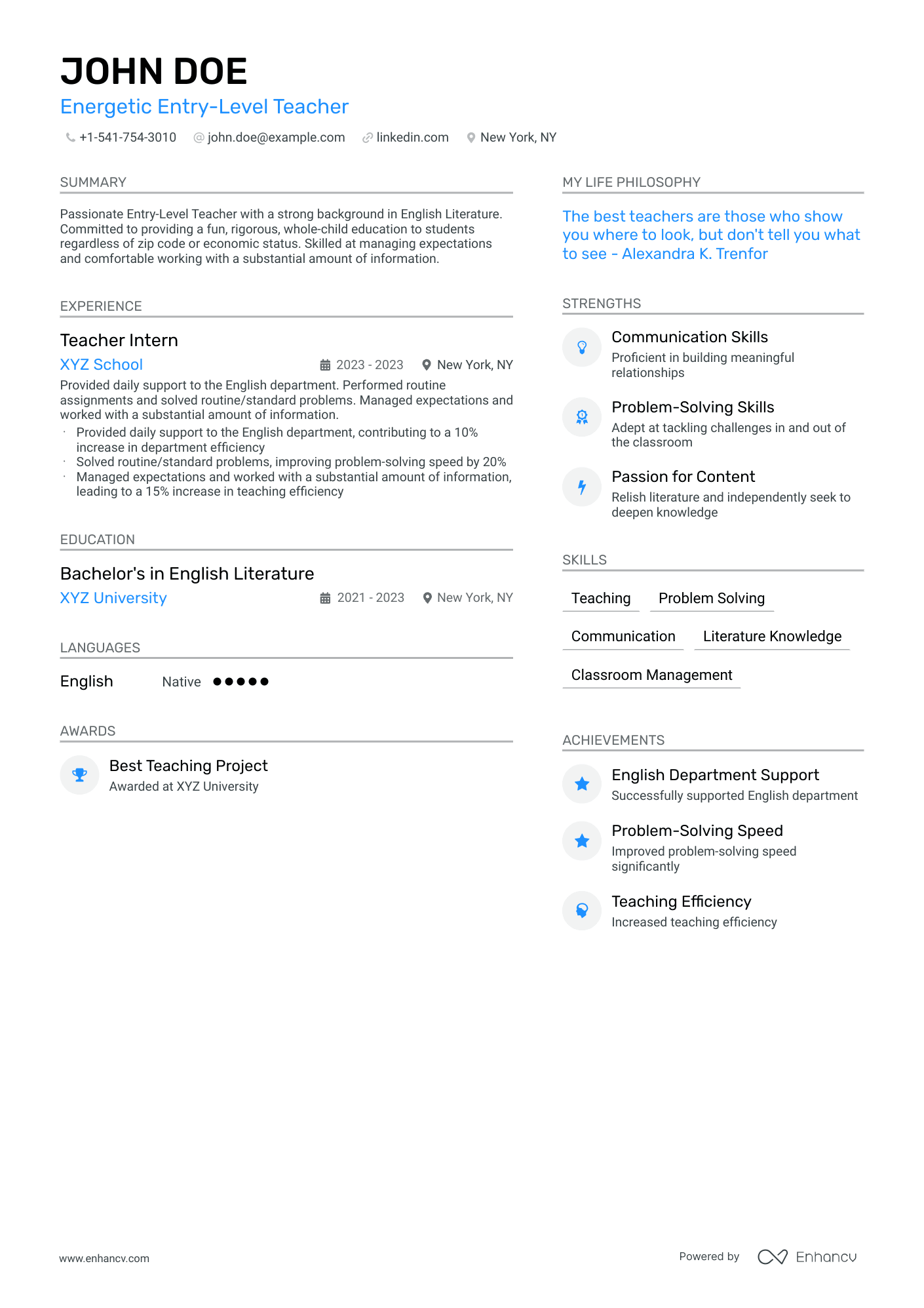5 Entry-Level Resume Examples & Guide for 2026