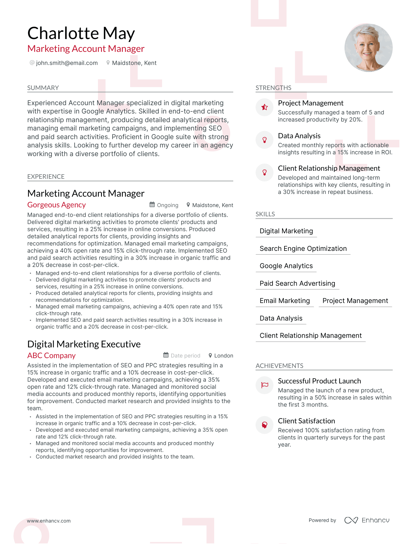 5 Marketing Account Manager Resume Examples & Guide for 2024