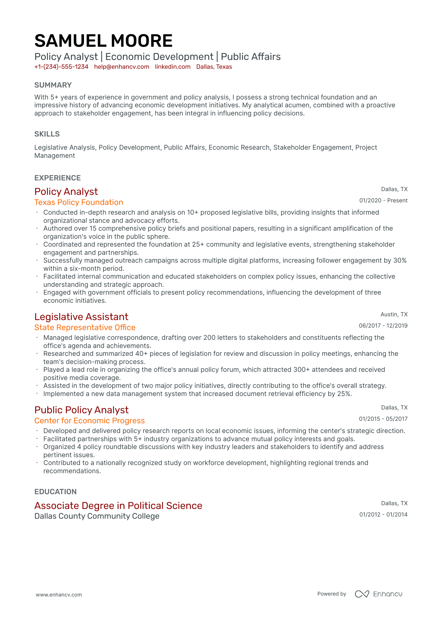 10 Government Resume Examples - March 2025