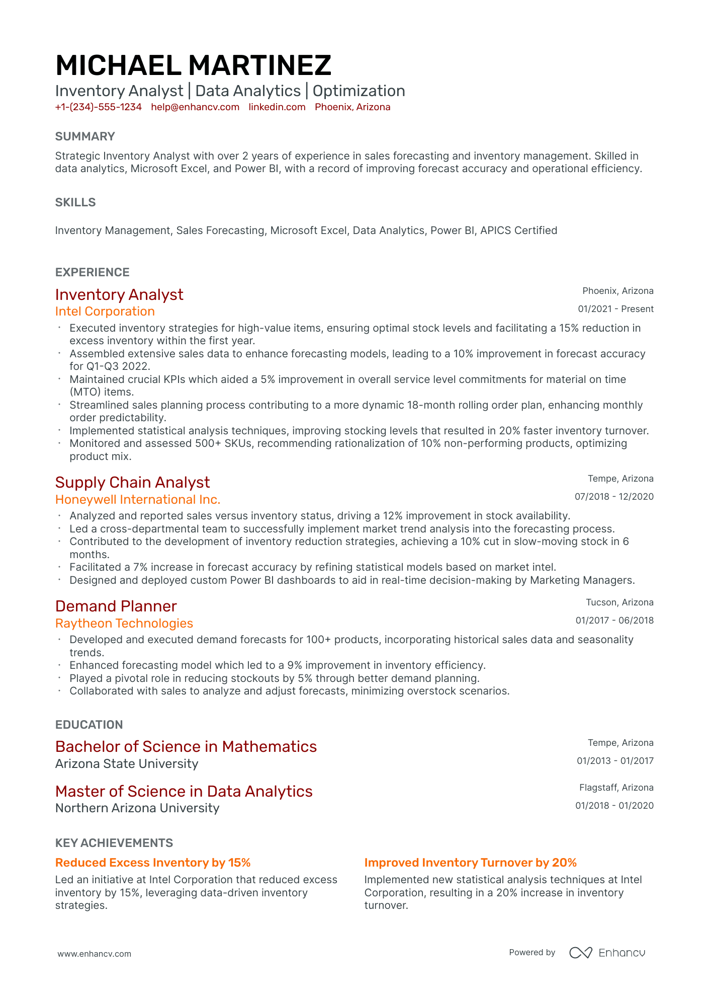 10 Demand Planning Manager Resume Examples & Guide for 2026