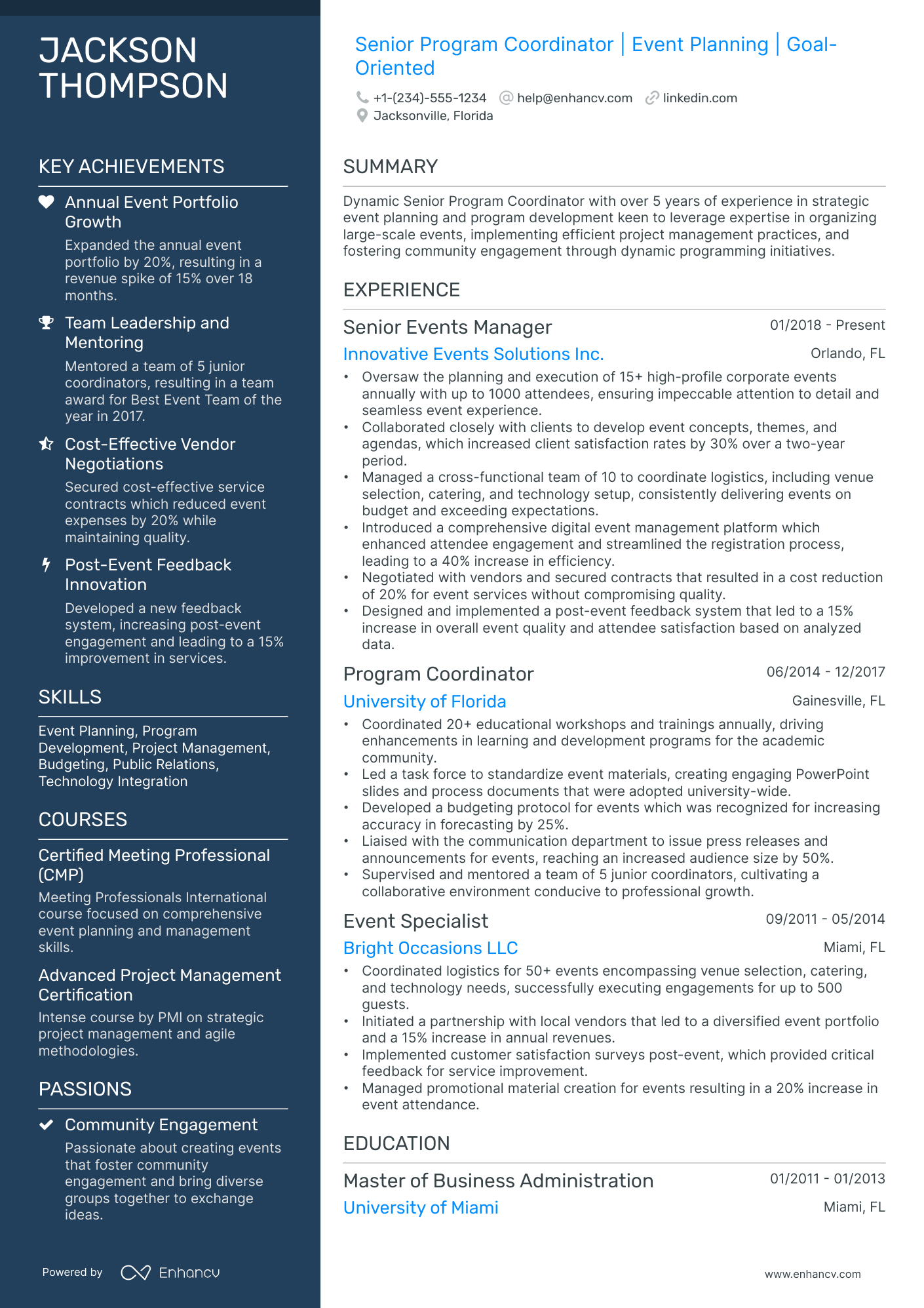 10 Program Director Resume Examples & Guide for 2025