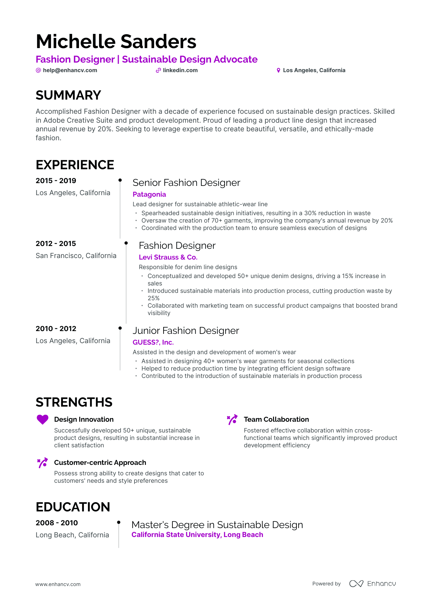 5 Design Intern Resume Examples & Guide for 2024