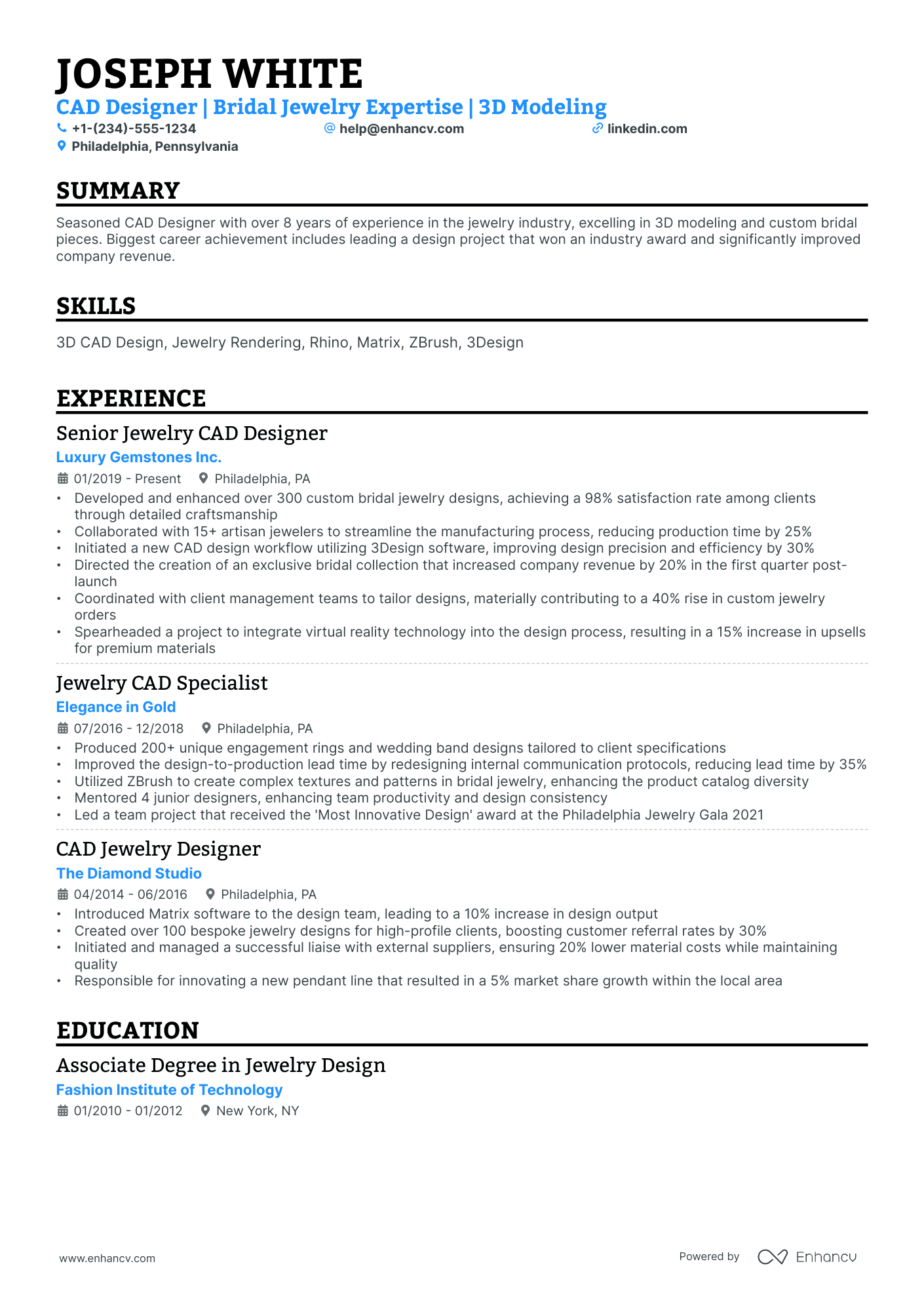 10 CAD Designer Resume Examples & Guide for 2026