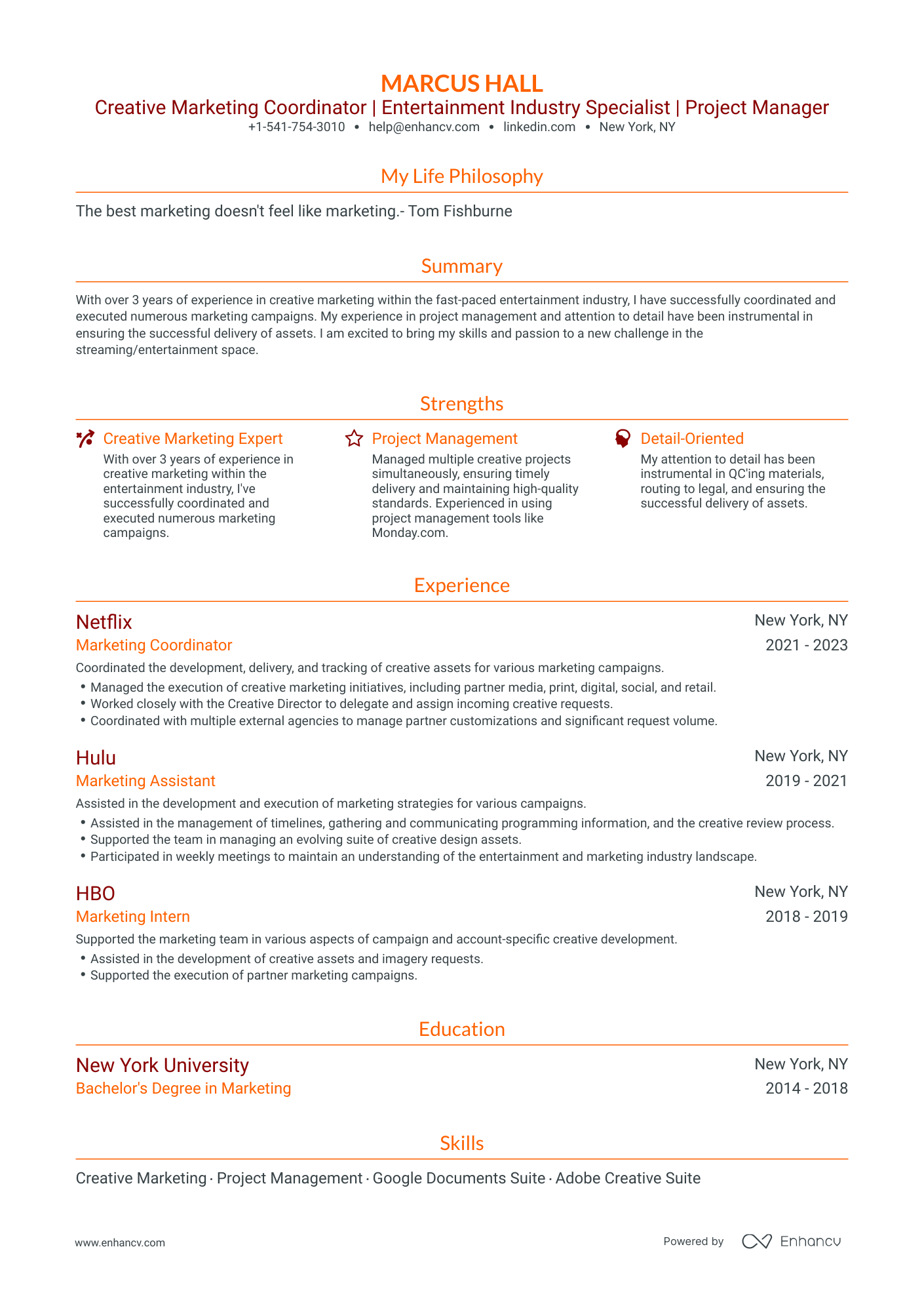 5 Creative Marketing Resume Examples & Guide for 2024
